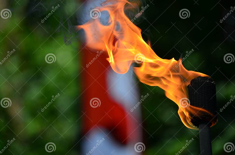 Juggling Fire Torch stock image. Image of entertainment - 94301335