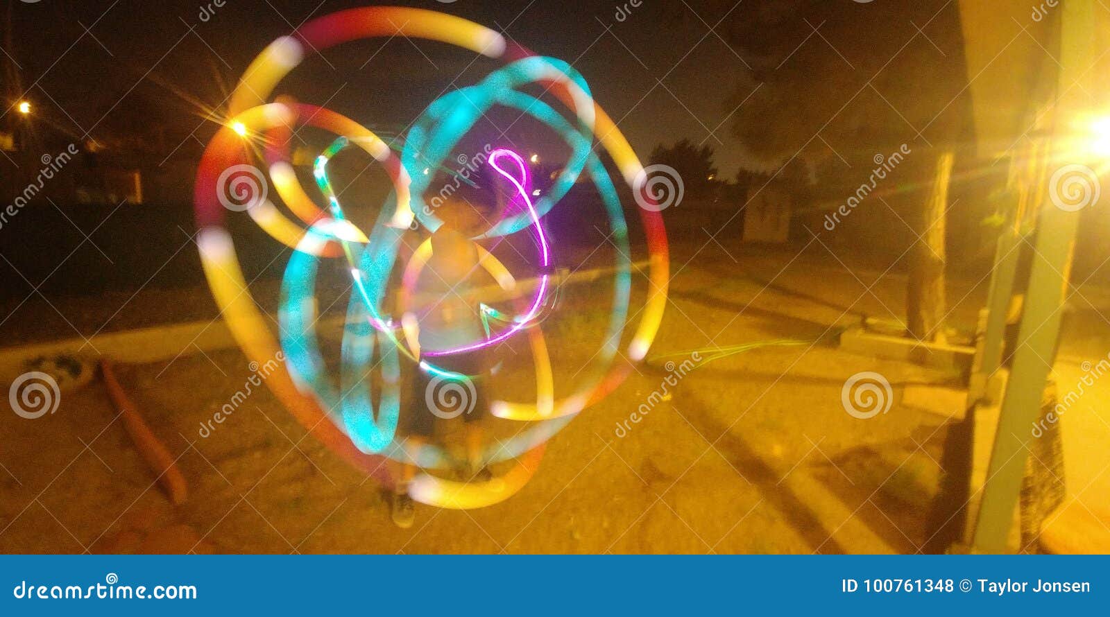 Light manipulation poi stock photo. Image of juggling - 100761348