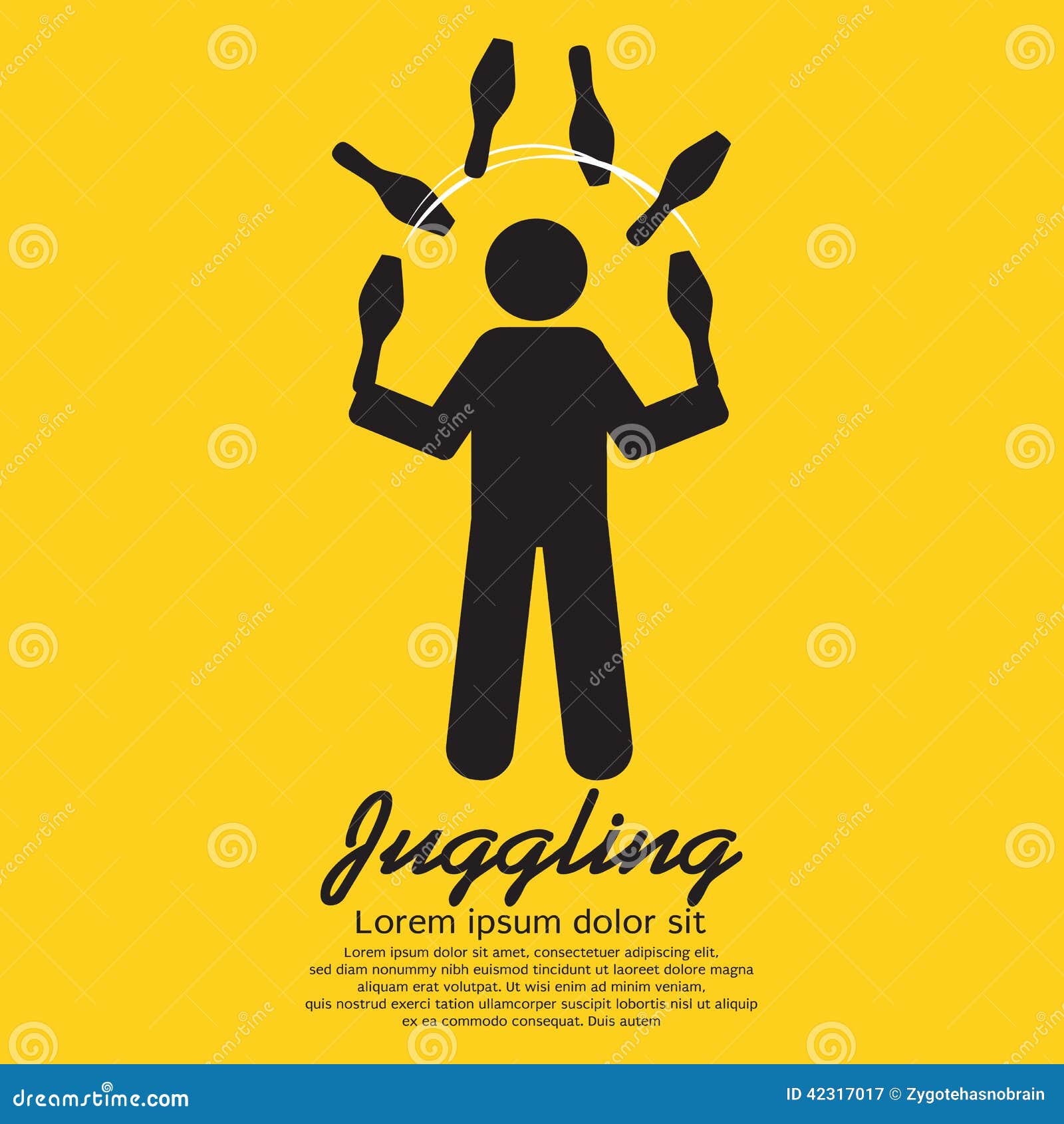 Juggling Graphic Sign stock vector. Illustration of cheerful - 42317017