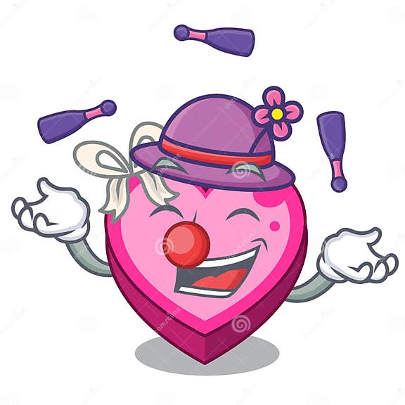 Juggling Heart Box In The Cartoon Sleep Stock Vector Illustration Of