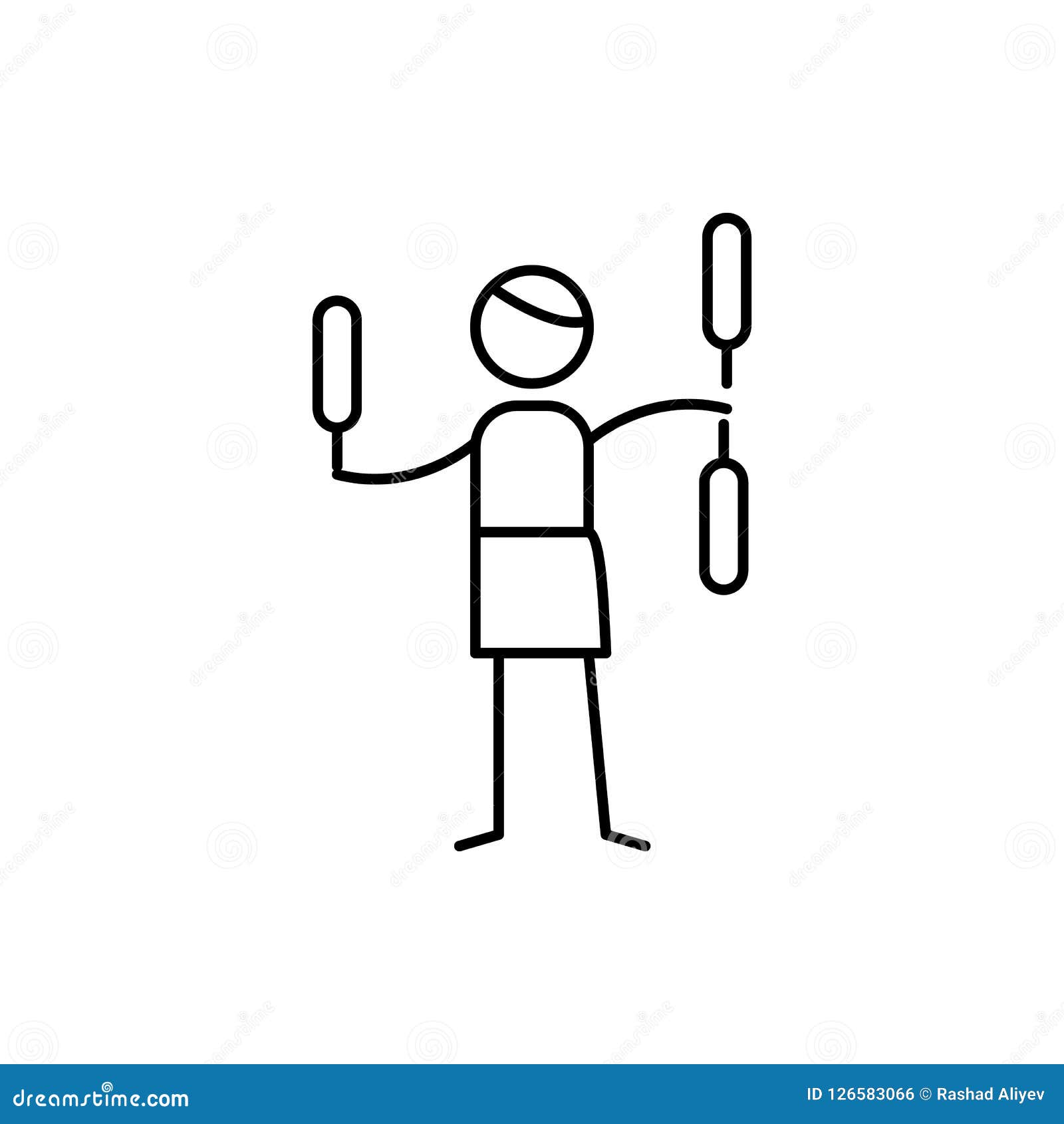 Juggling Icon Vector From Circus Collection. Thin Line Juggling Outline ...