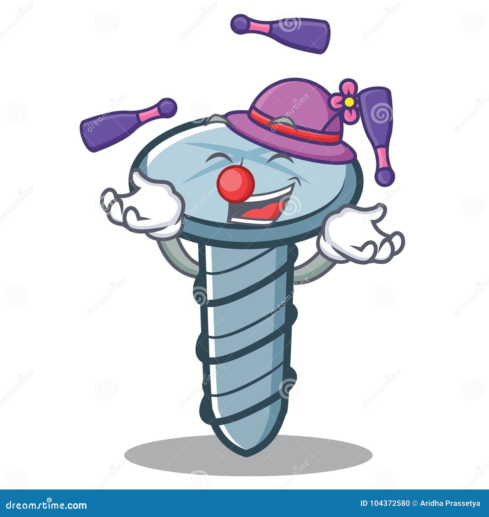 Juggling Character Cartoon Style Stock Vector - Illustration of ...