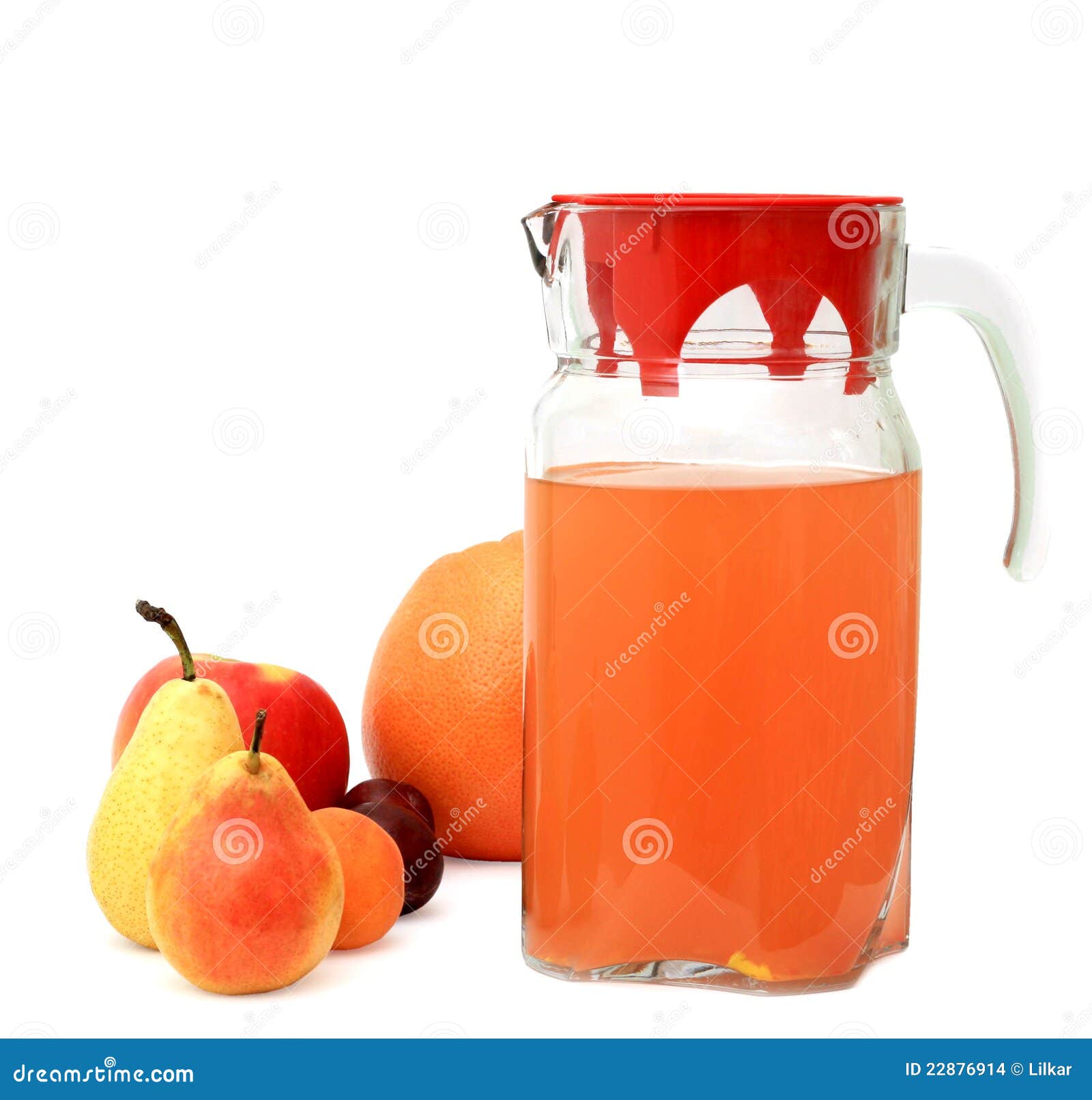 Jugo y frutas de la jarra foto de archivo. Imagen de jarro - 22876914