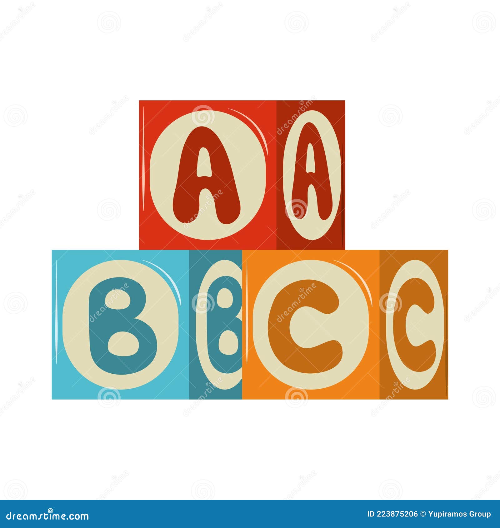 Juguetes abc cubes ilustración del vector. Ilustración de alfabeto ...