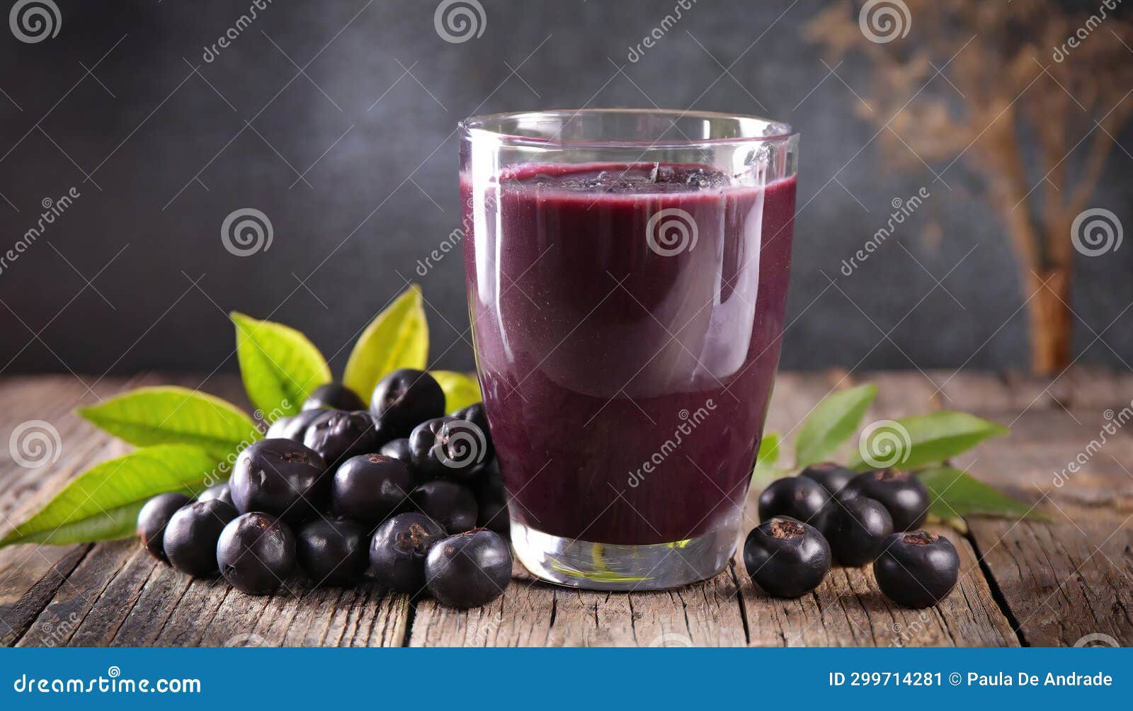 Acai Juice In A Glass Cup Stock Image | CartoonDealer.com #299714281