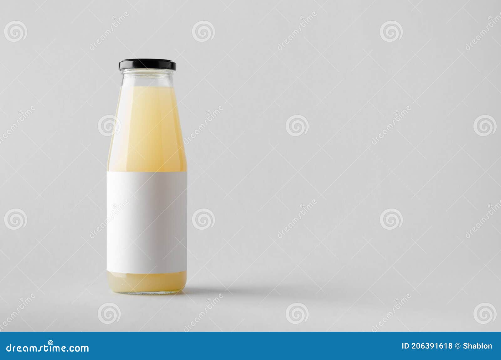 Juice Bottle Mock-Up - Blank Label Stock Photo - Image of juice ...
