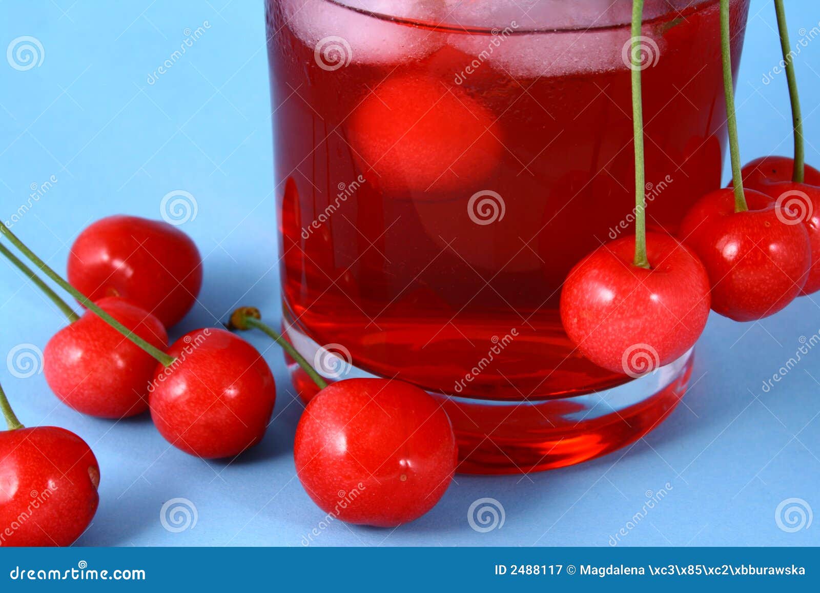 Juice cherry stock image. Image of crystal, liquid, isolated - 2488117