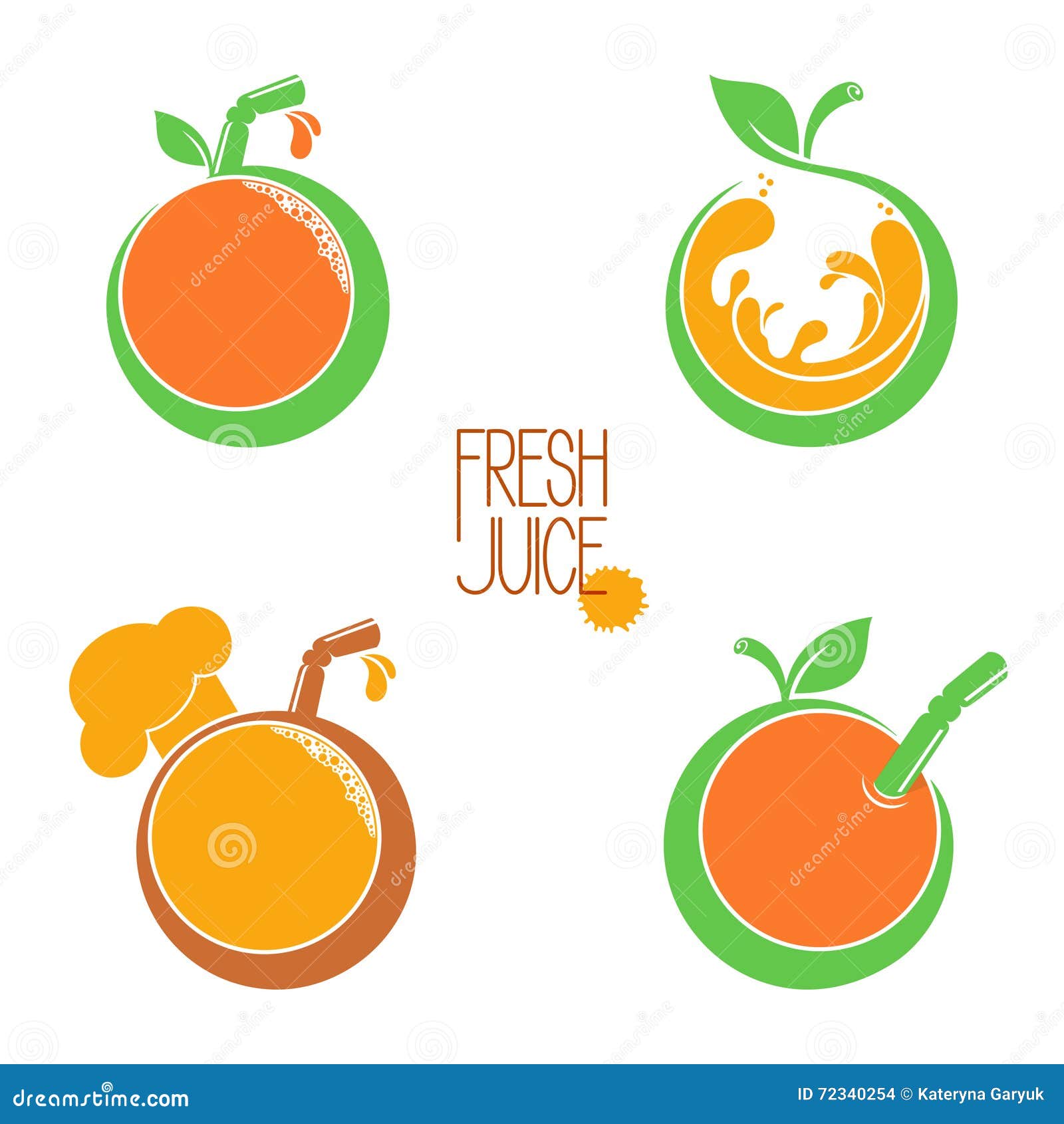 Juice concept icons stock vector. Illustration of liquid - 72340254