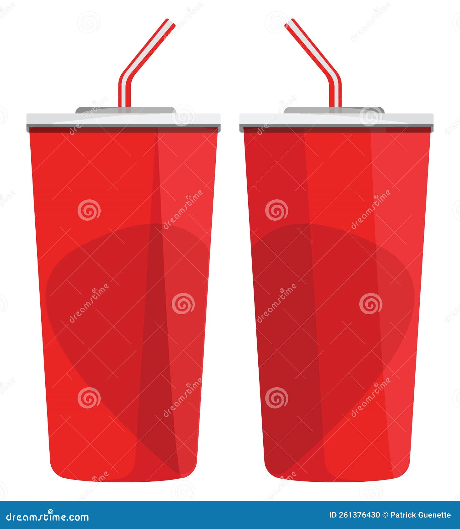 Juice cups, icon stock vector. Illustration of juice - 261376430