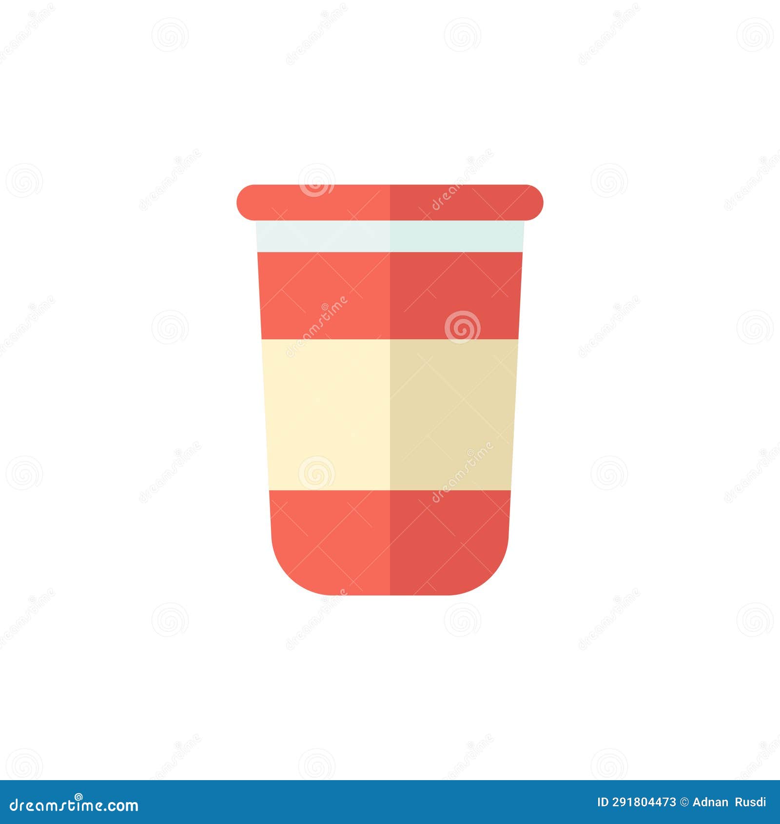 Juice Drink Cup Flat Design Vector Illustration Stock Vector ...