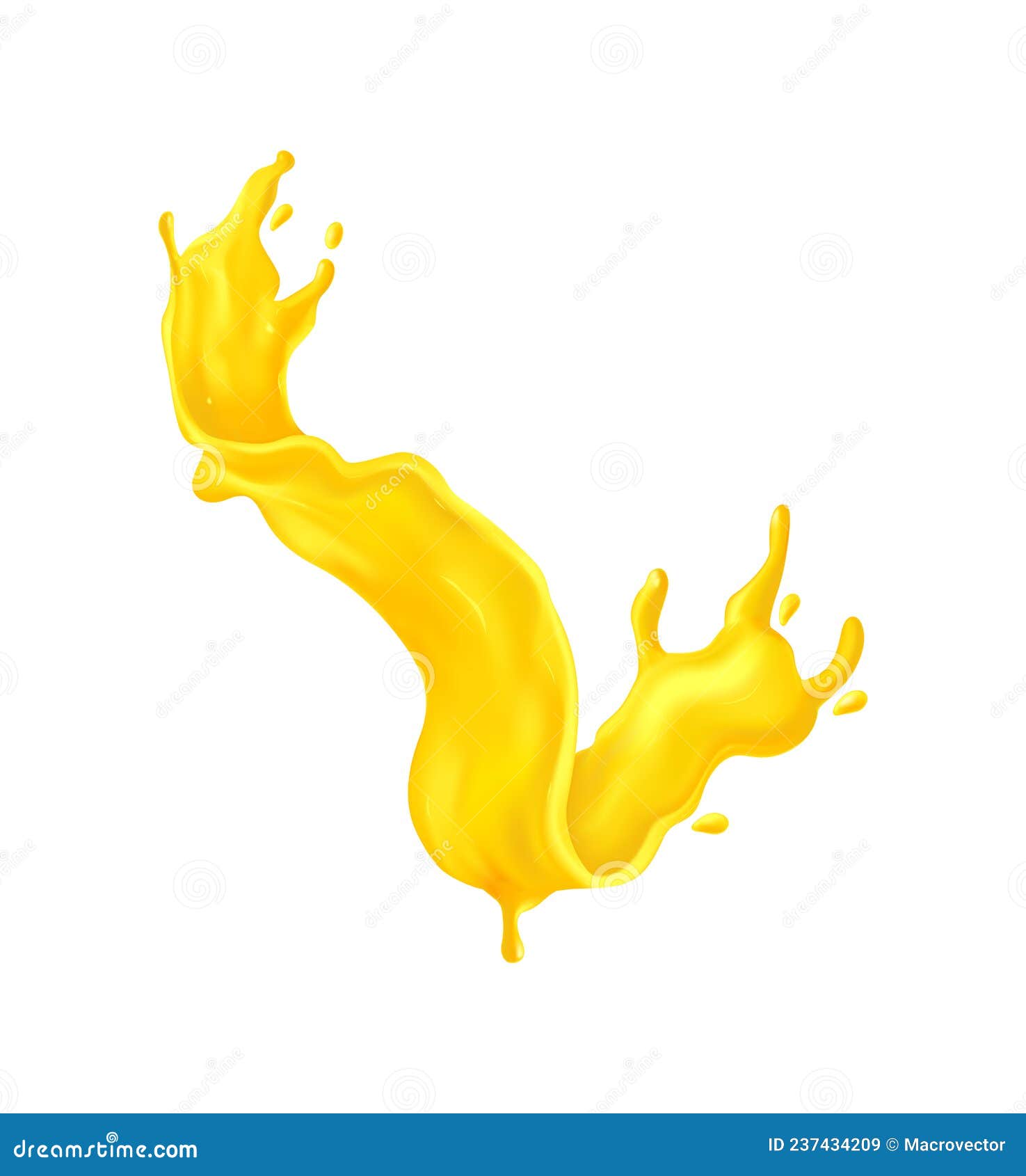 Juice Drop Realistic Composition Stock Vector - Illustration of ...