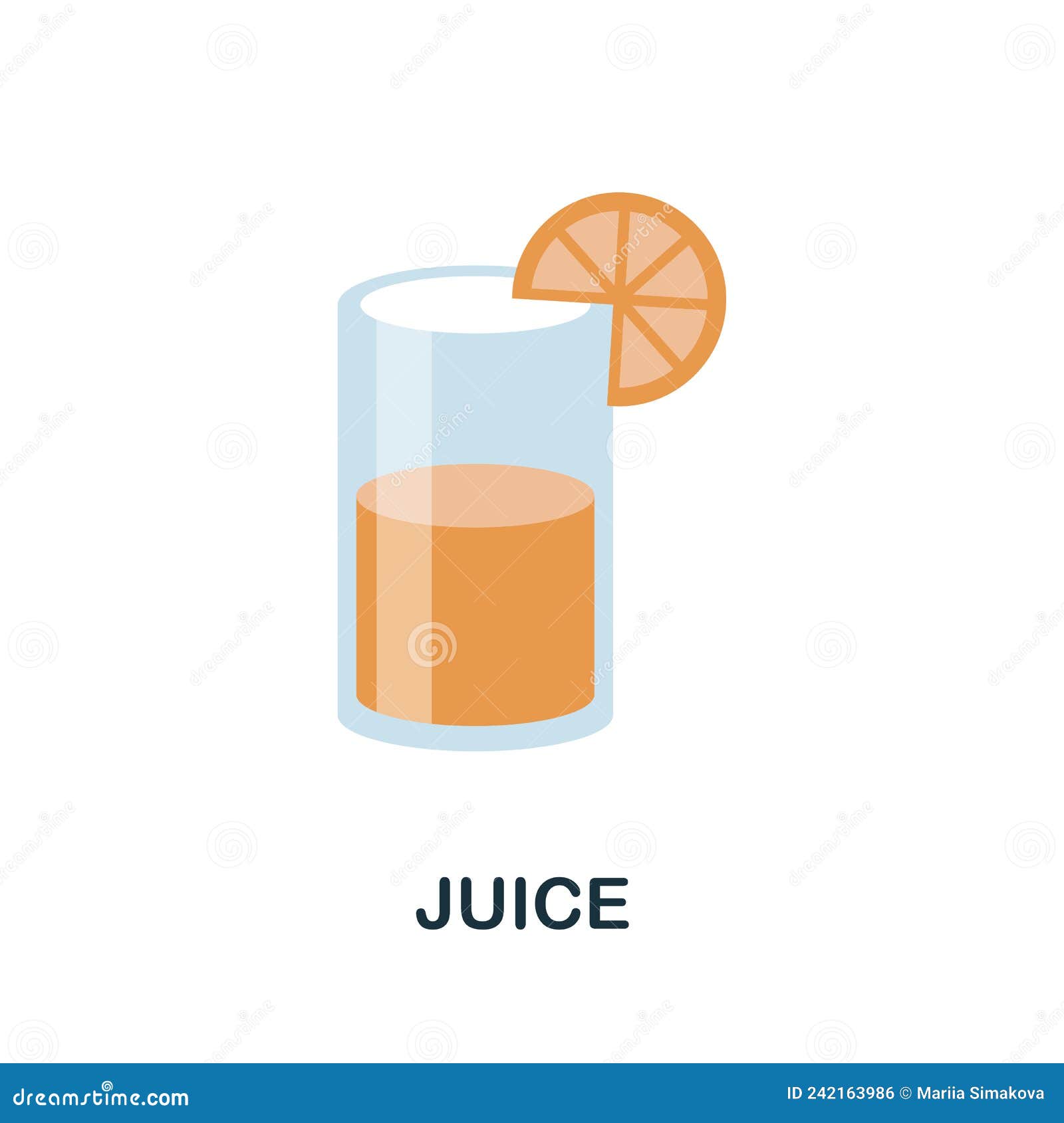 Juice Flat Icon. Colored Element Sign from Drinks Collection. Flat ...