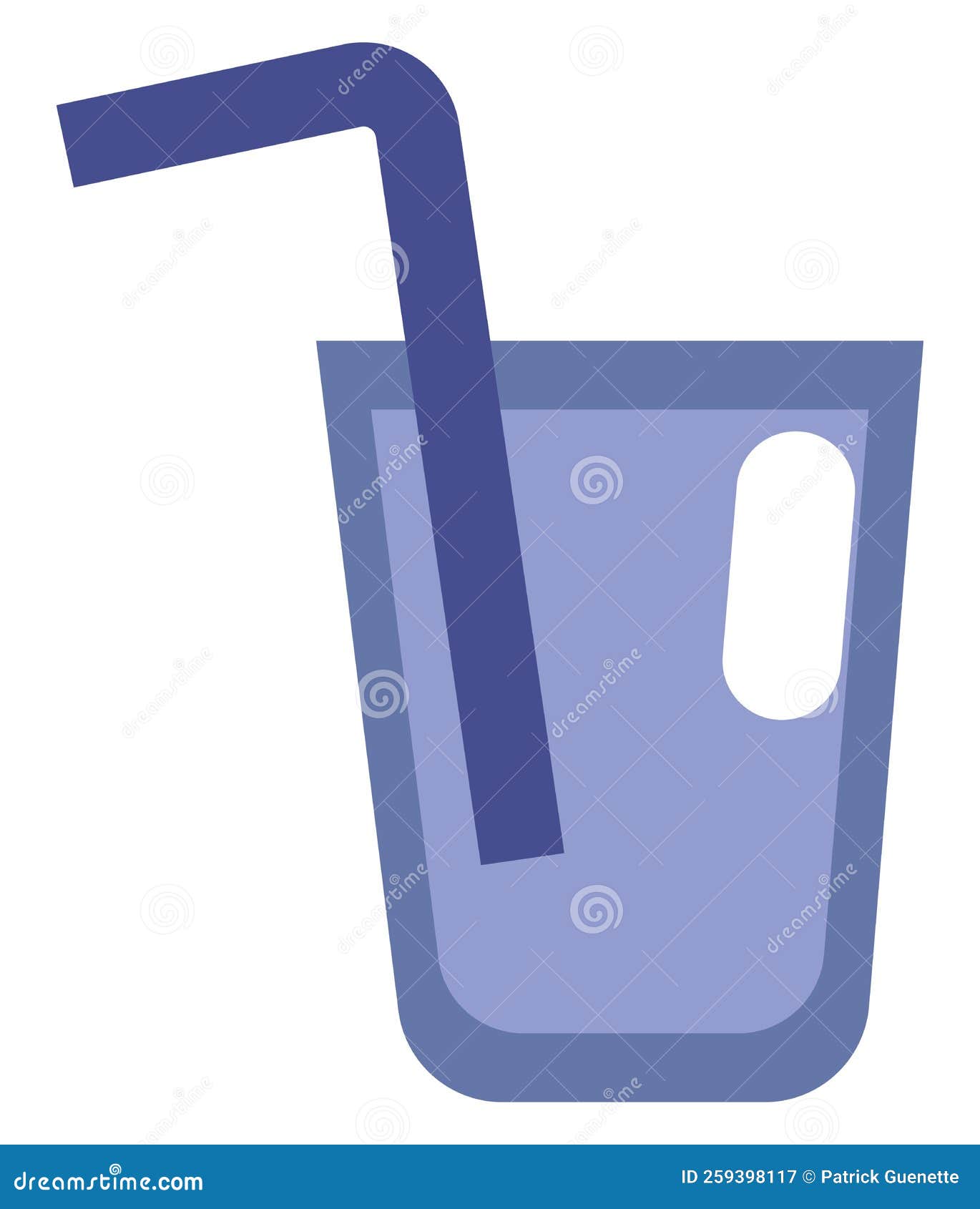 Juice glass, icon stock vector. Illustration of fresh - 259398117