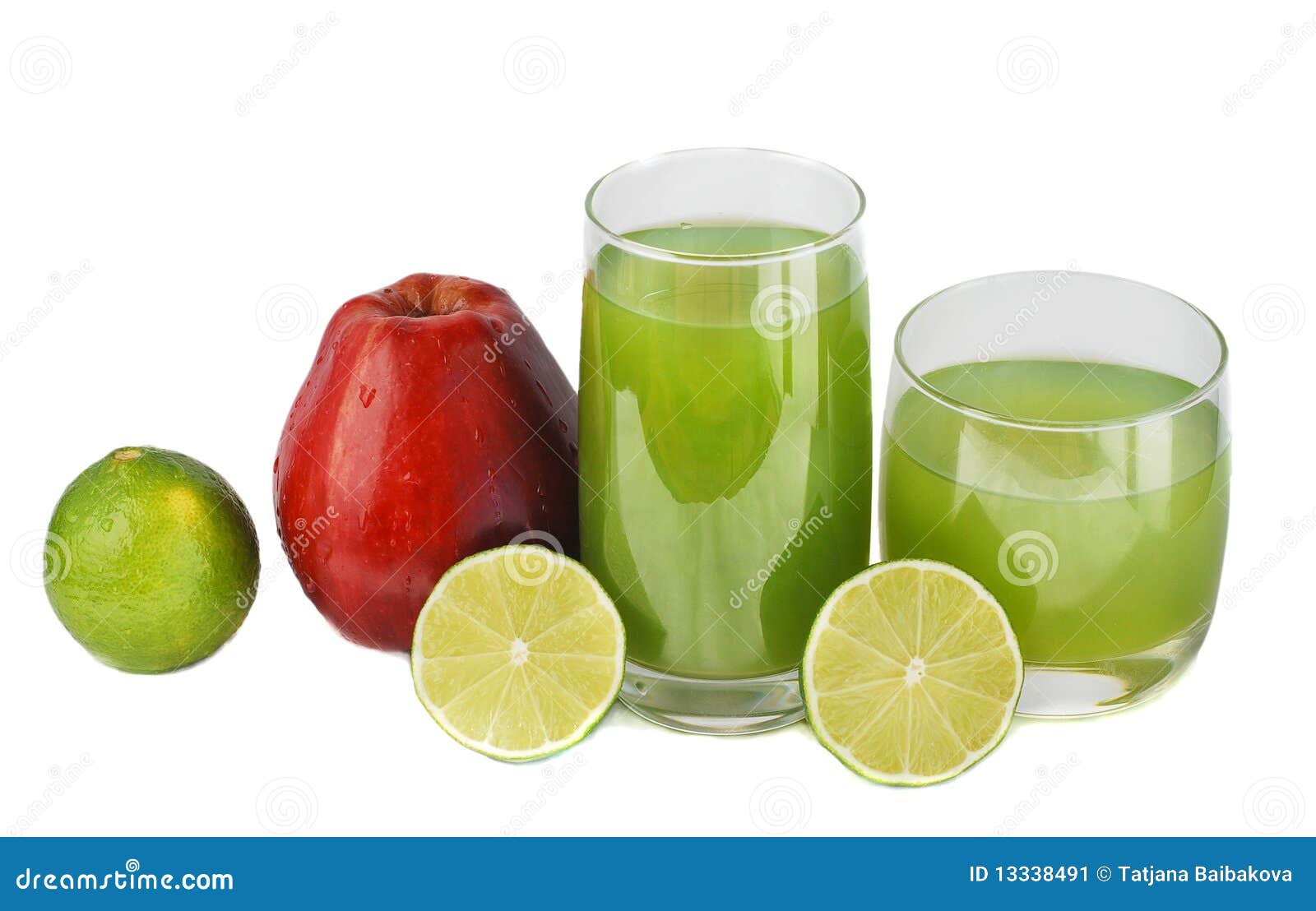 Juice ,lime and apple stock image. Image of lime, isolated - 13338491