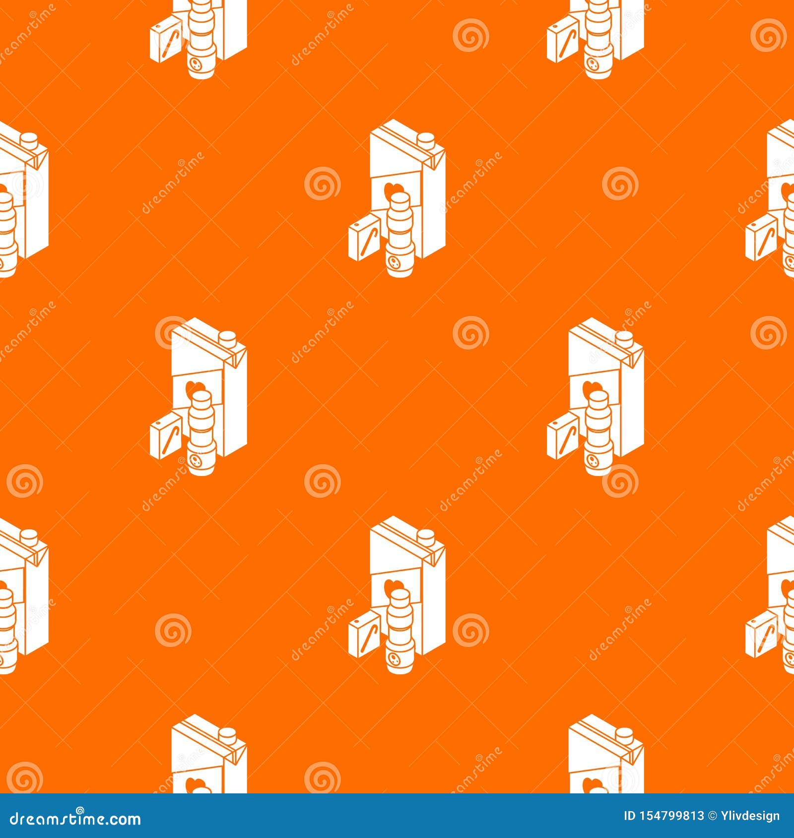Juice Pack Pattern Vector Orange Stock Vector - Illustration of fresh ...