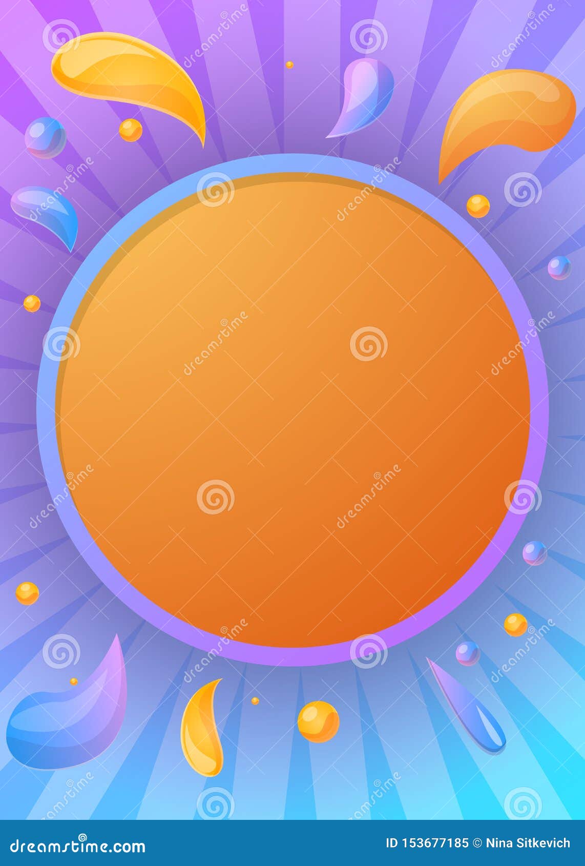 Juice Party Concept Banner, Cartoon Style Stock Vector - Illustration ...