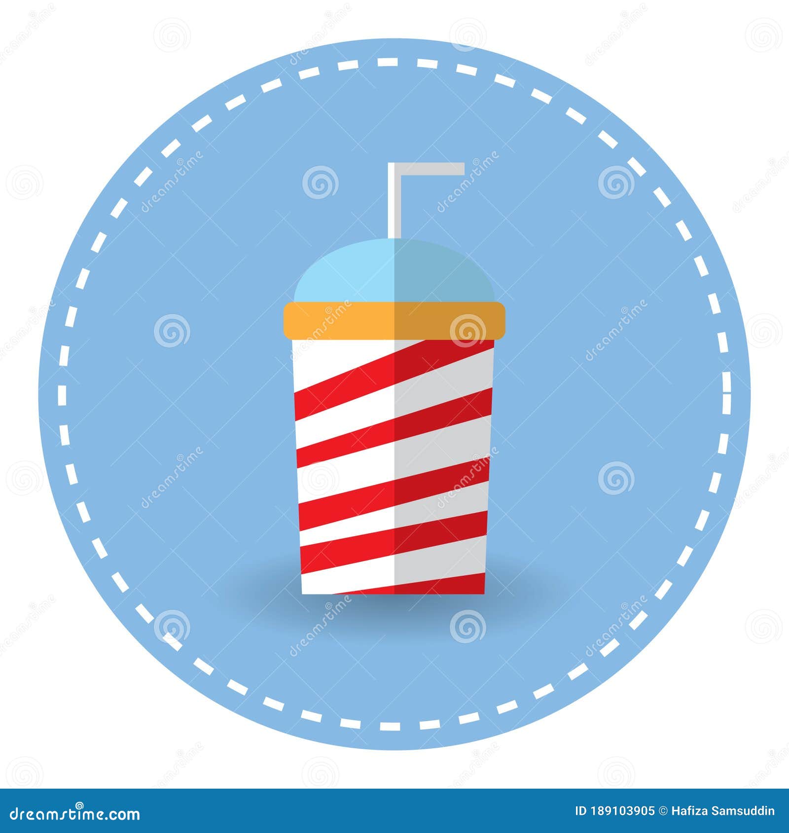 Juice Sipper. Vector Illustration Decorative Design Stock Vector ...