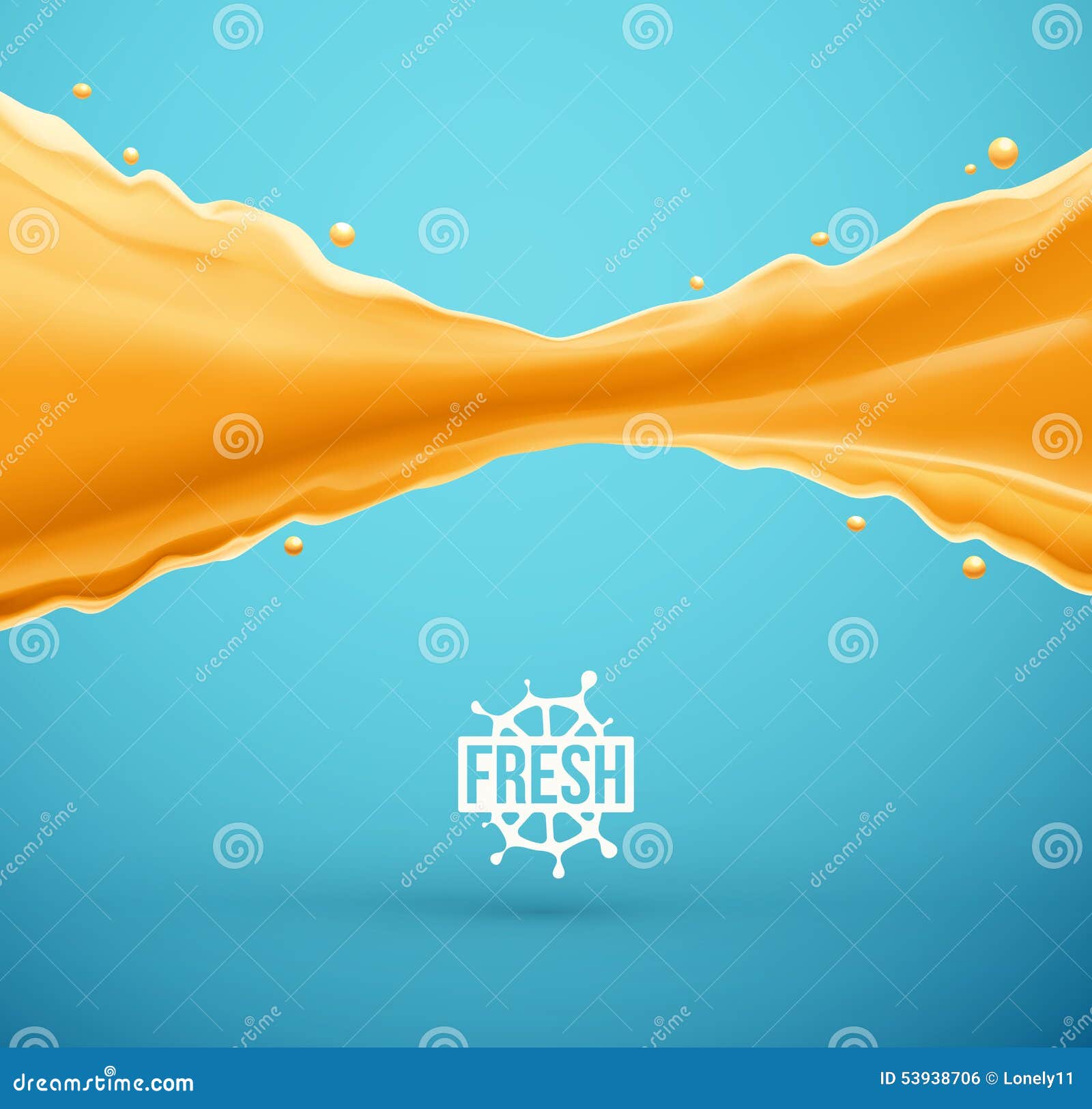 Juice Splash stock vector. Illustration of nutrition - 53938706