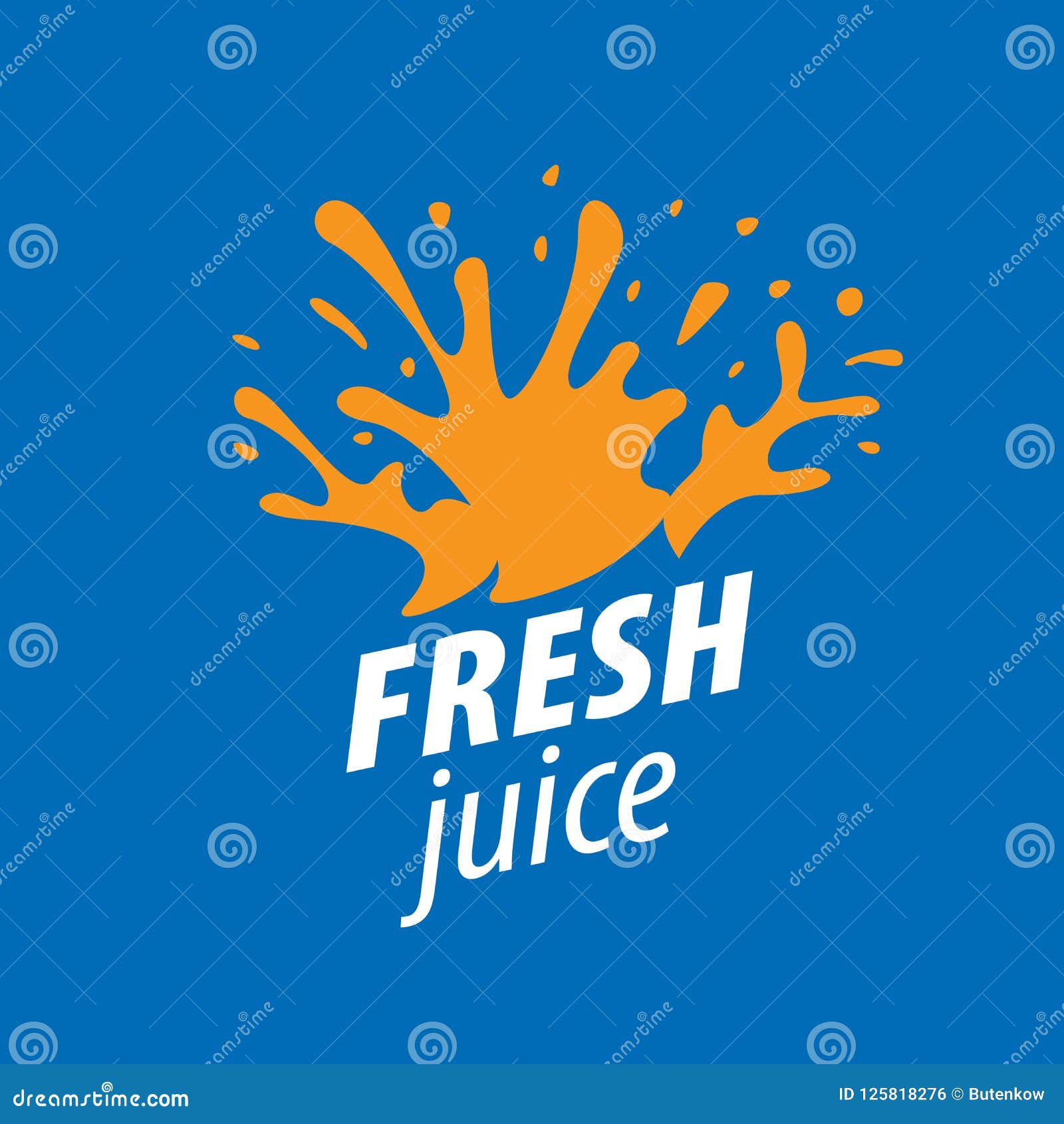 Juice splash vector sign stock vector. Illustration of fruit - 125818276