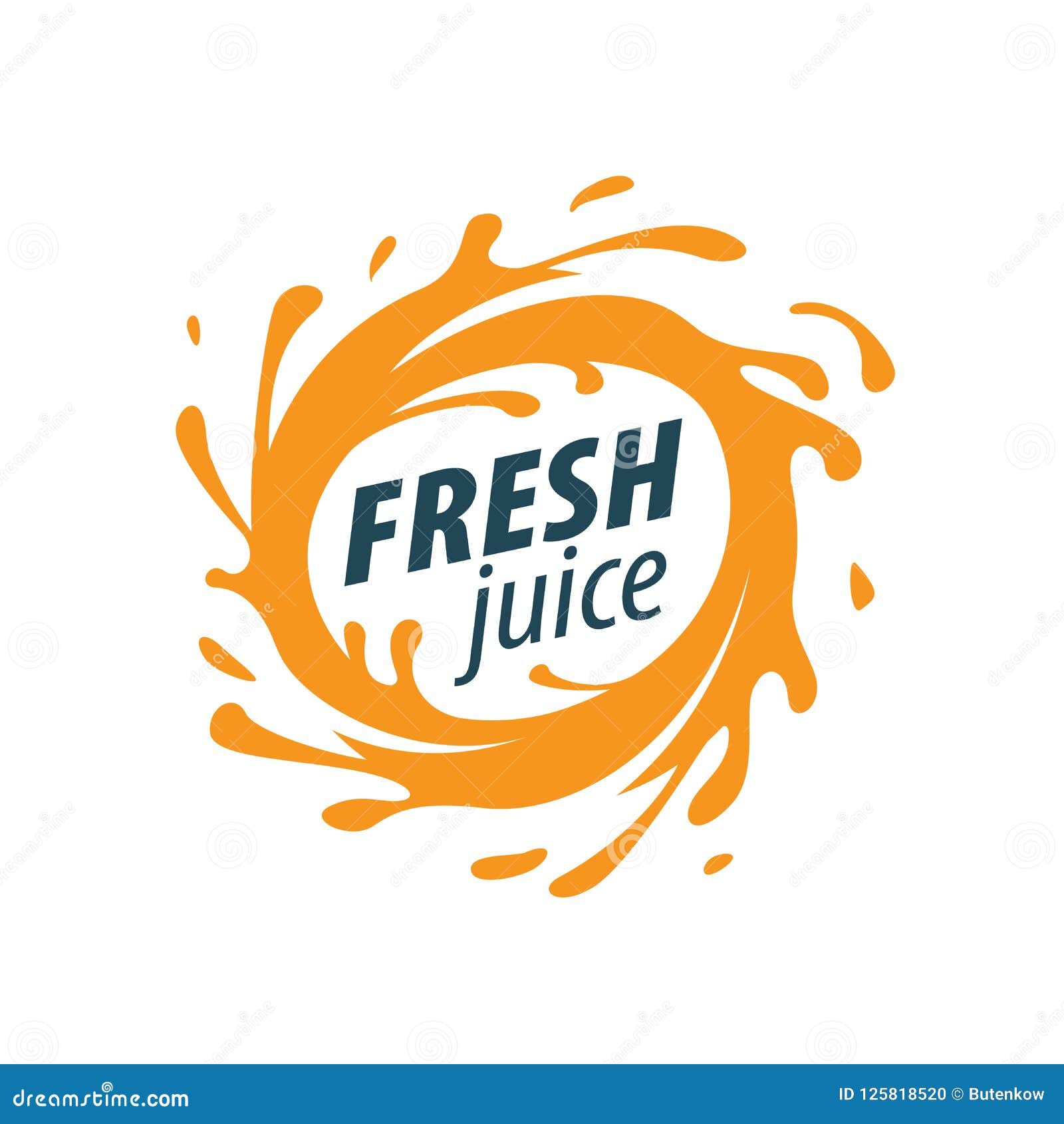 Juice splash vector sign stock vector. Illustration of drop - 125818520