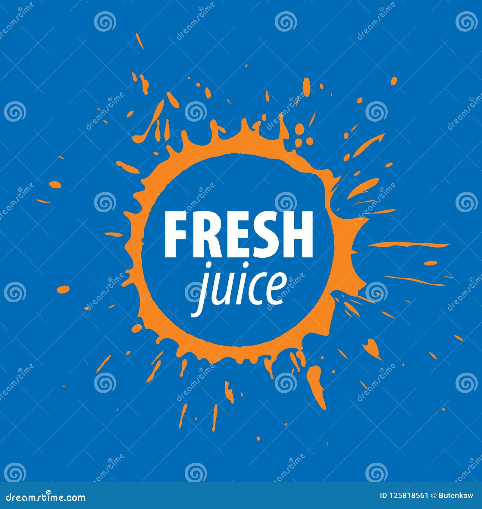 Juice splash vector sign stock vector. Illustration of food - 125818561