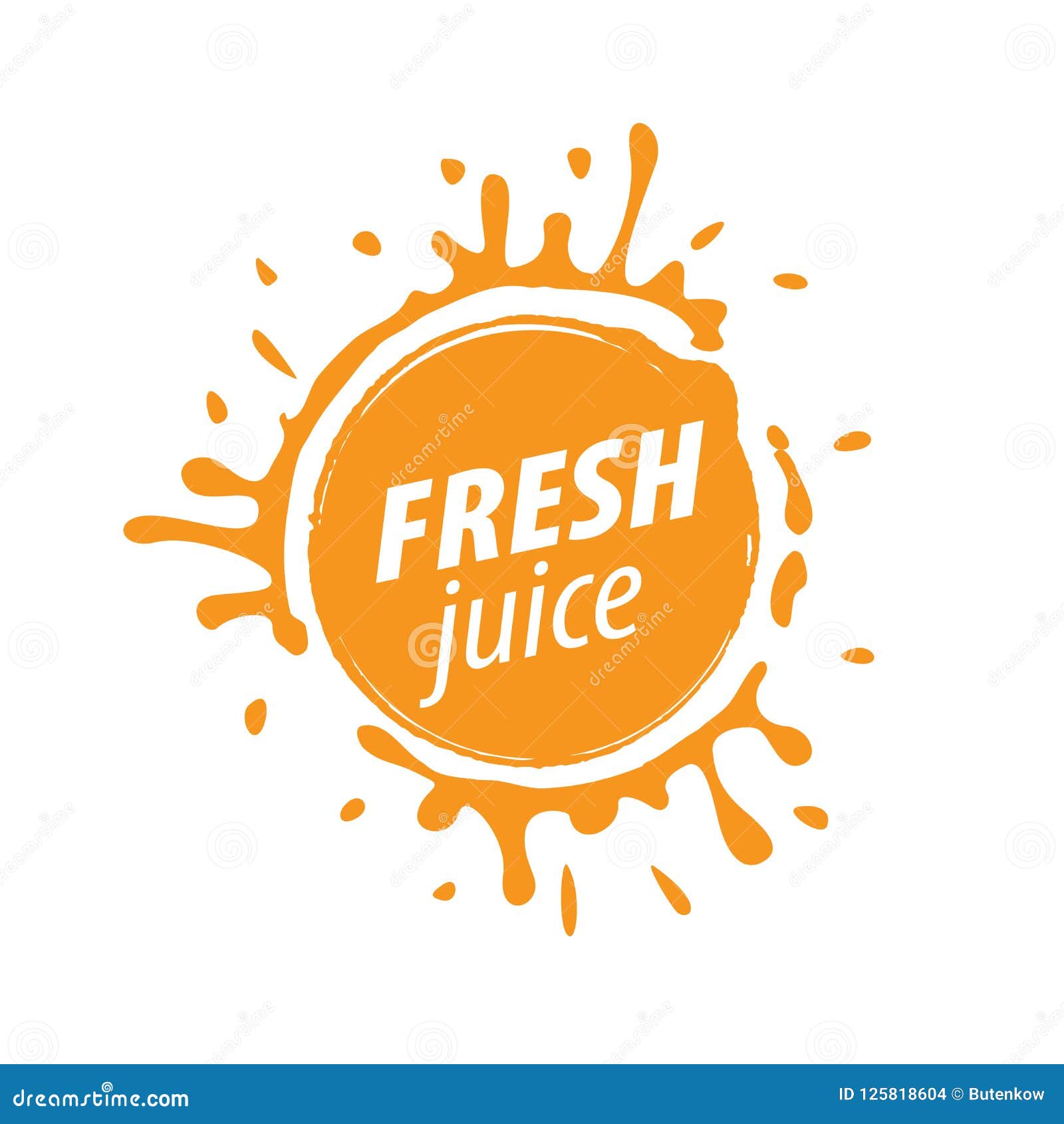 Juice splash vector sign stock vector. Illustration of freshness ...