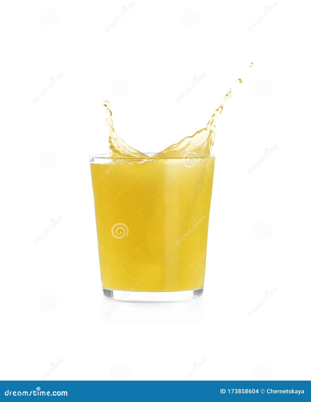 Juice Splashing Out of Glass Isolated on White Stock Photo - Image of ...