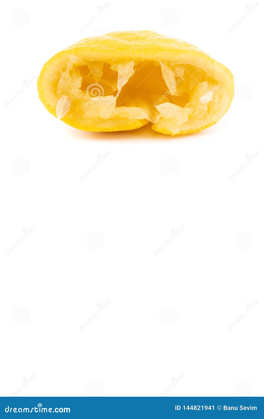 Juice squeezed half lemon stock image. Image of ripe - 144821941