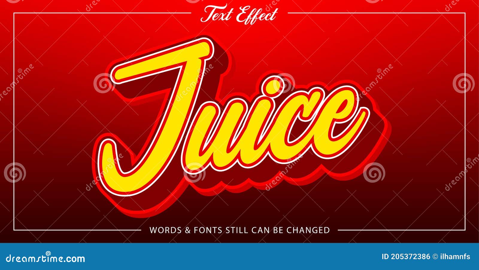 Juice Editable Text Effect Style Stock Vector - Illustration of ...