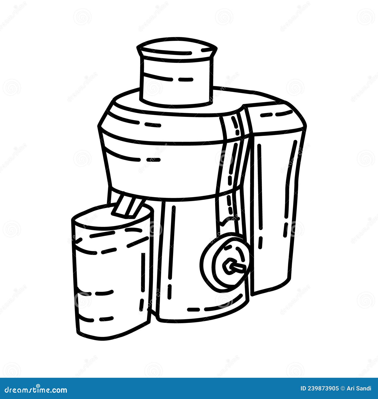 Juicer Machine Icon. Doodle Hand Drawn or Outline Icon Style Stock ...