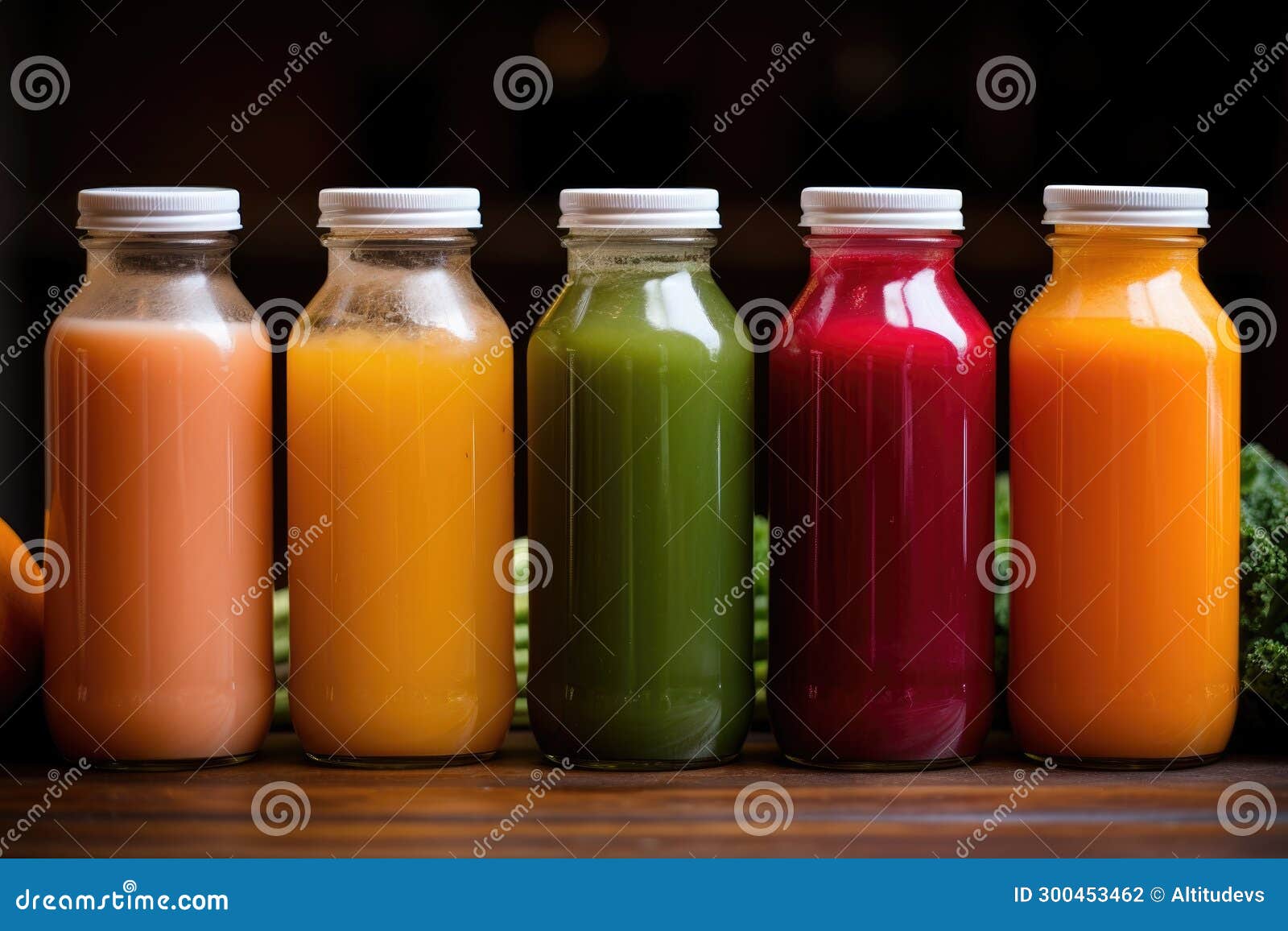 Juices in Various Stages of Packaging Process Stock Photo - Image of ...