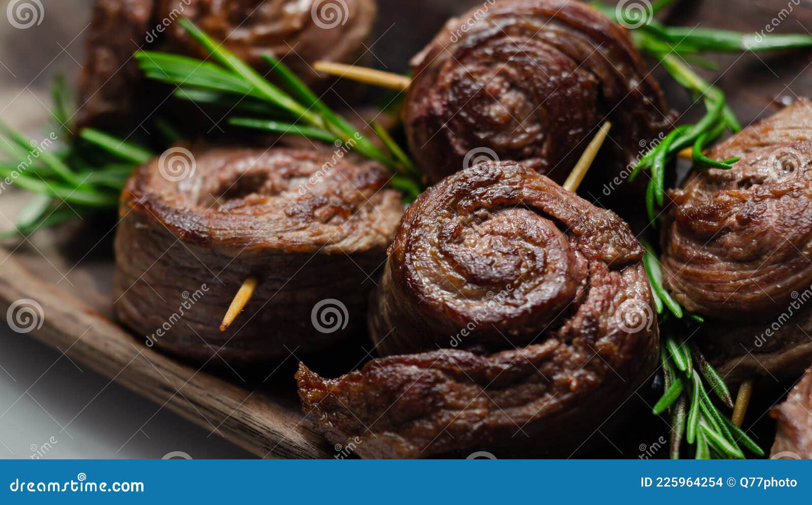 Juicy Beef, Fried and Cooked in the Shape of a Rose, Creatively Served ...