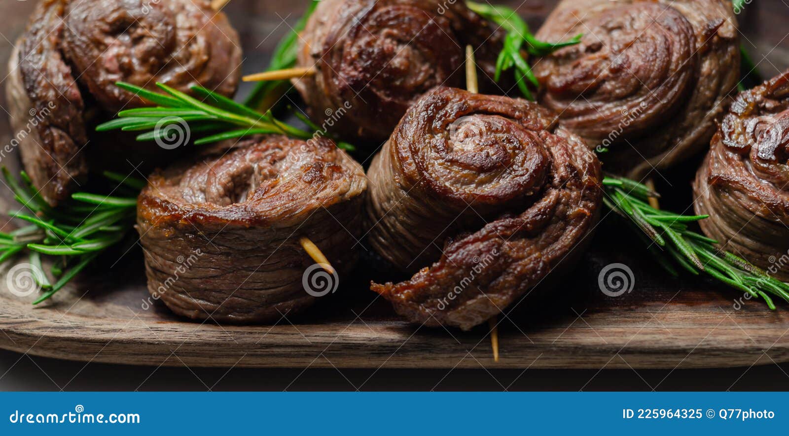 Juicy Beef, Fried and Cooked in the Shape of a Rose, Creatively Served ...