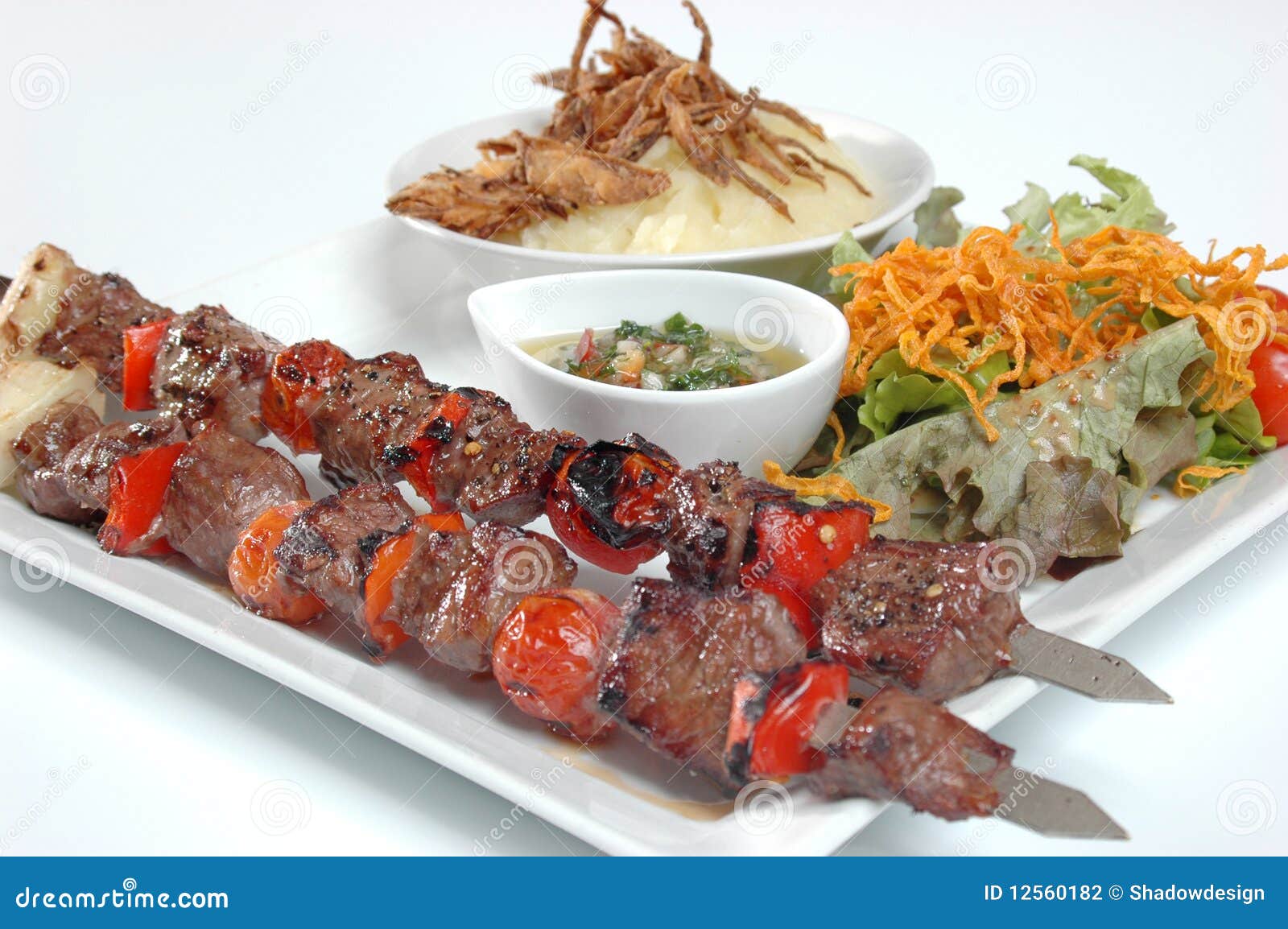 Juicy beef kebabs stock photo. Image of orange, middle - 12560182