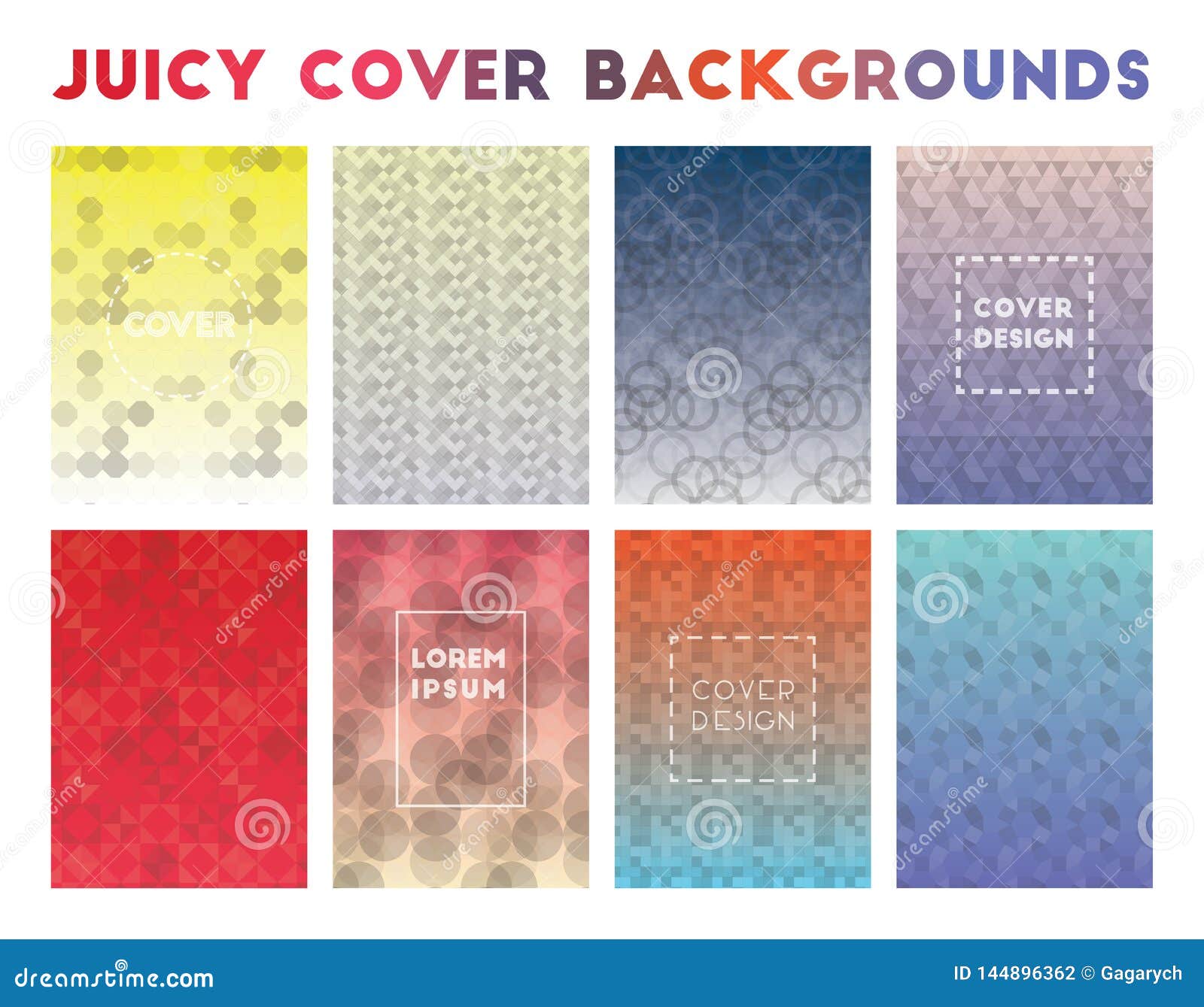 Juicy Cover Backgrounds. stock vector. Illustration of adorable - 144896362