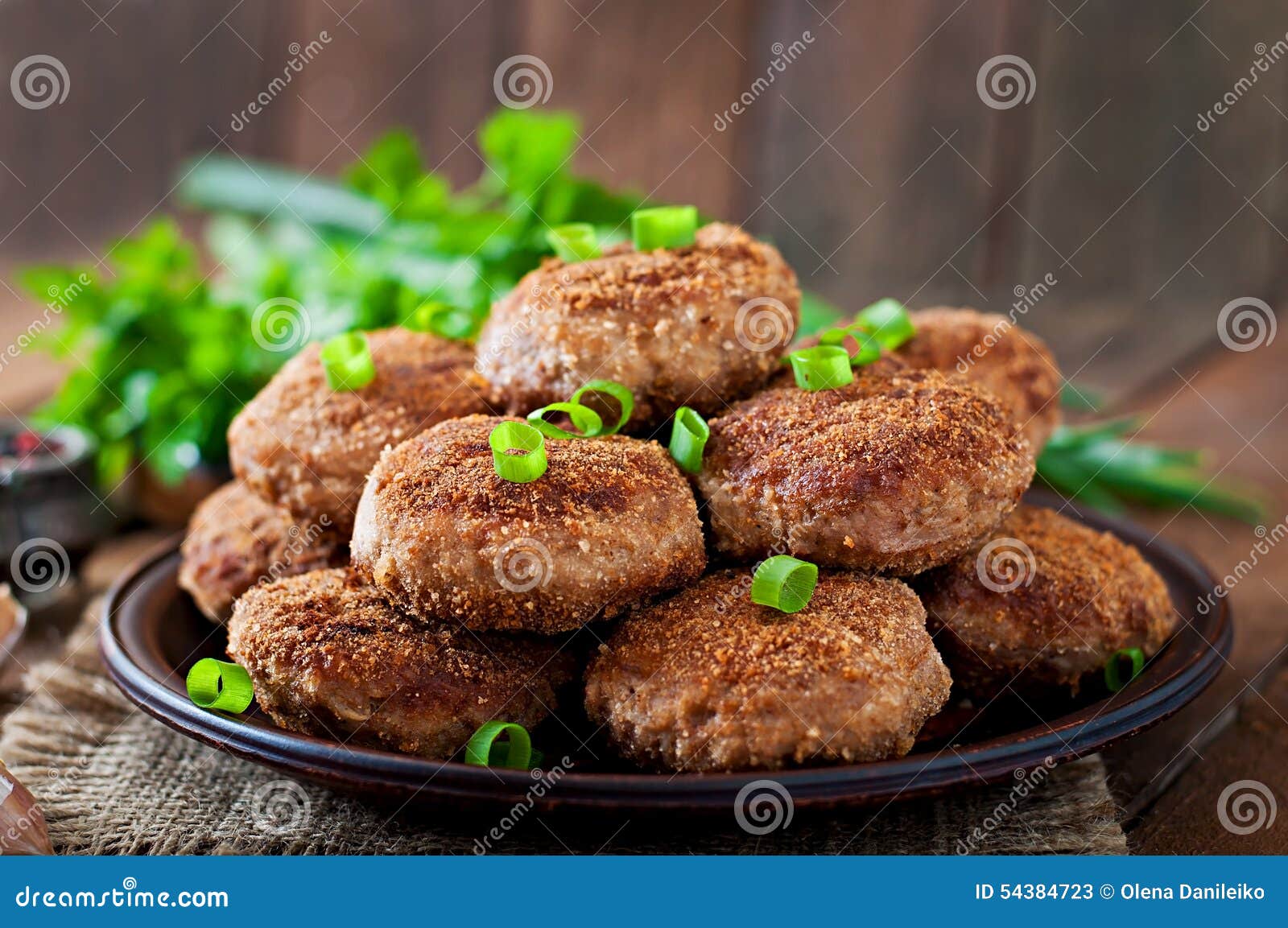 Juicy Delicious Meat Cutlets Stock Image - Image of dinner, cuisine ...