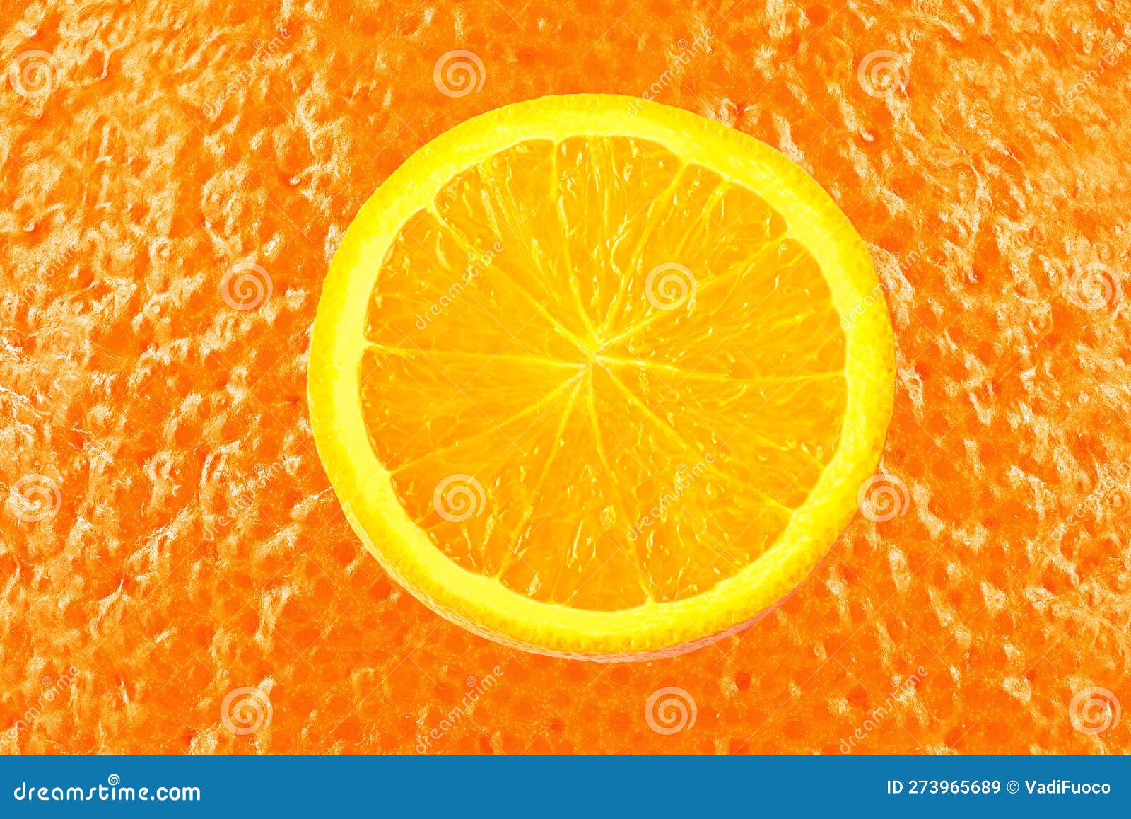 Juicy Fruit Orange, Orange Slice on Textured Juicy Orange Peel Stock ...
