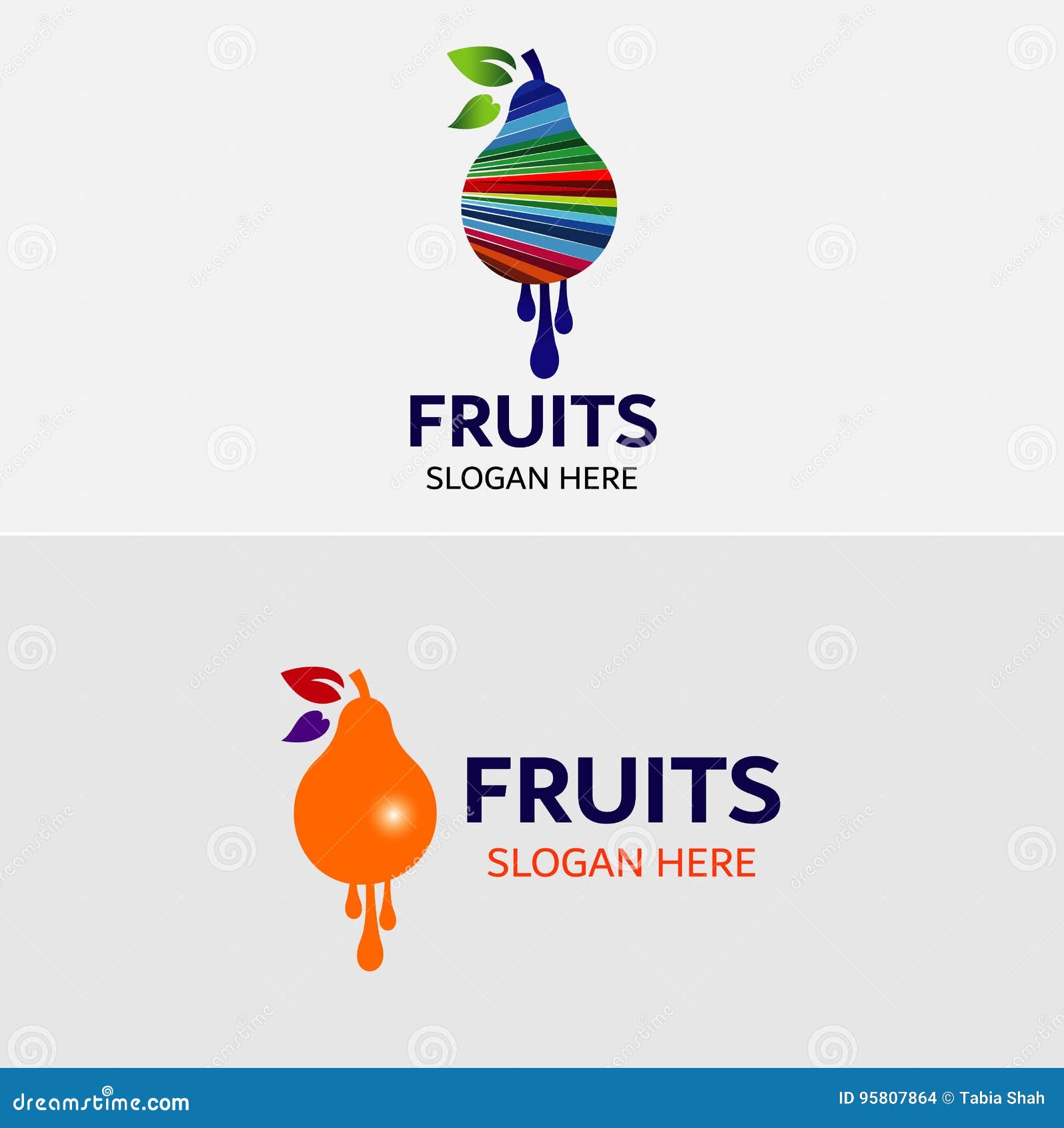 Juicy Fruit Vector Logo Template Stock Illustration - Illustration of ...