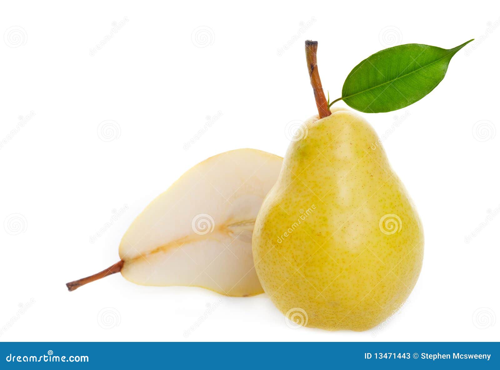 Juicy golden pear stock image. Image of nutritious, leaves - 13471443