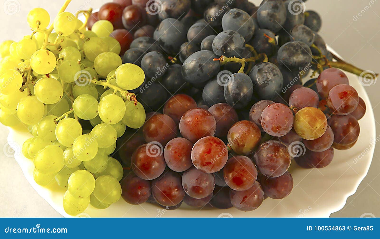 Juicy Grapes or a Frame with Grape on the White Stock Image - Image of ...
