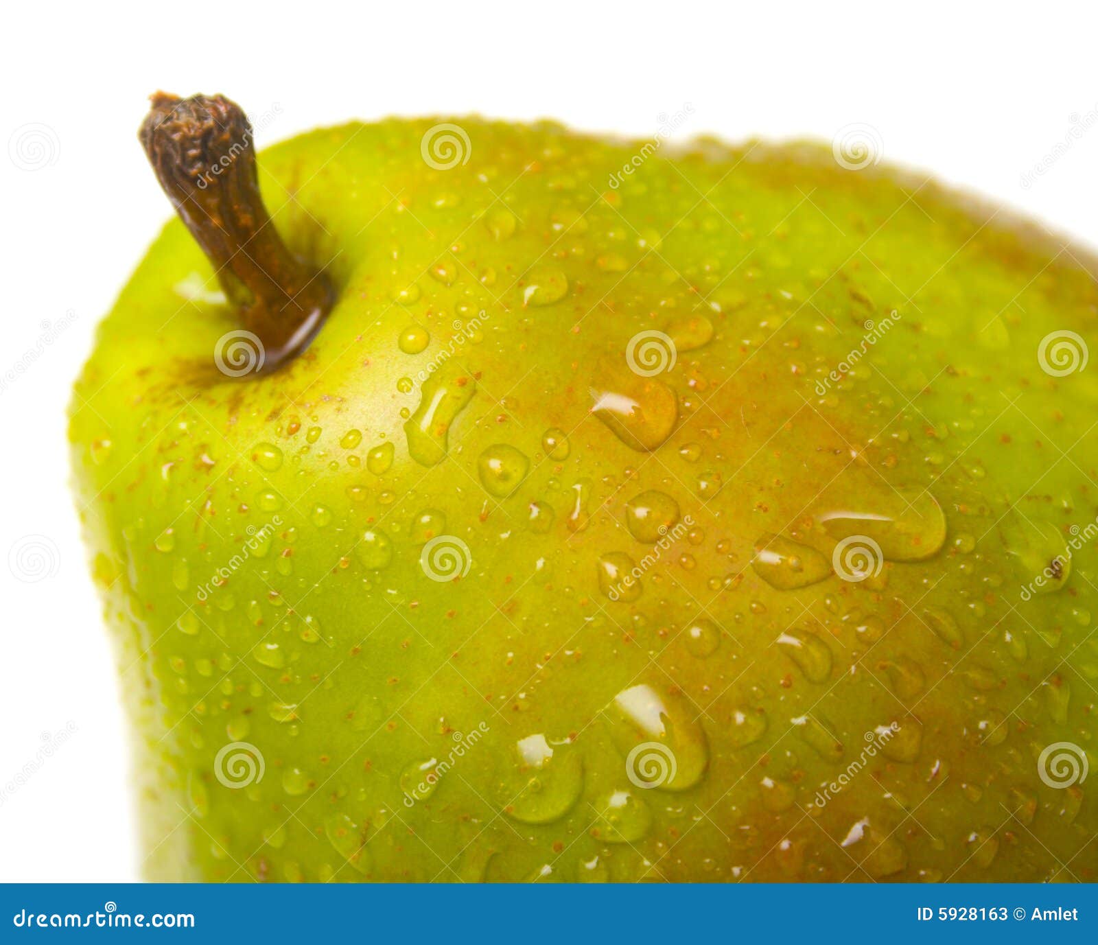 Juicy green pear macro 2 stock image. Image of food, isolated - 5928163