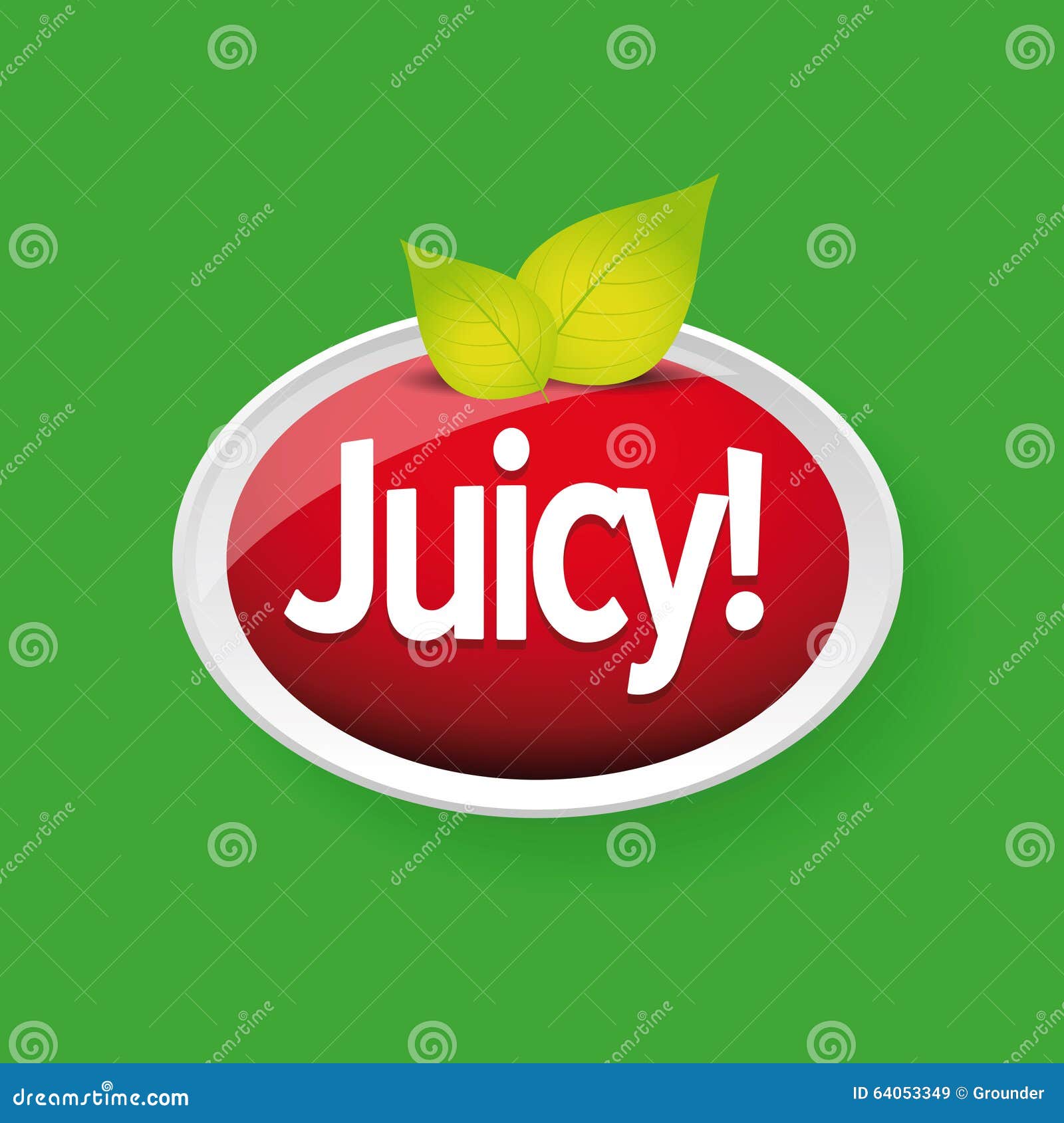 Juicy label vector red stock vector. Illustration of beverage - 64053349