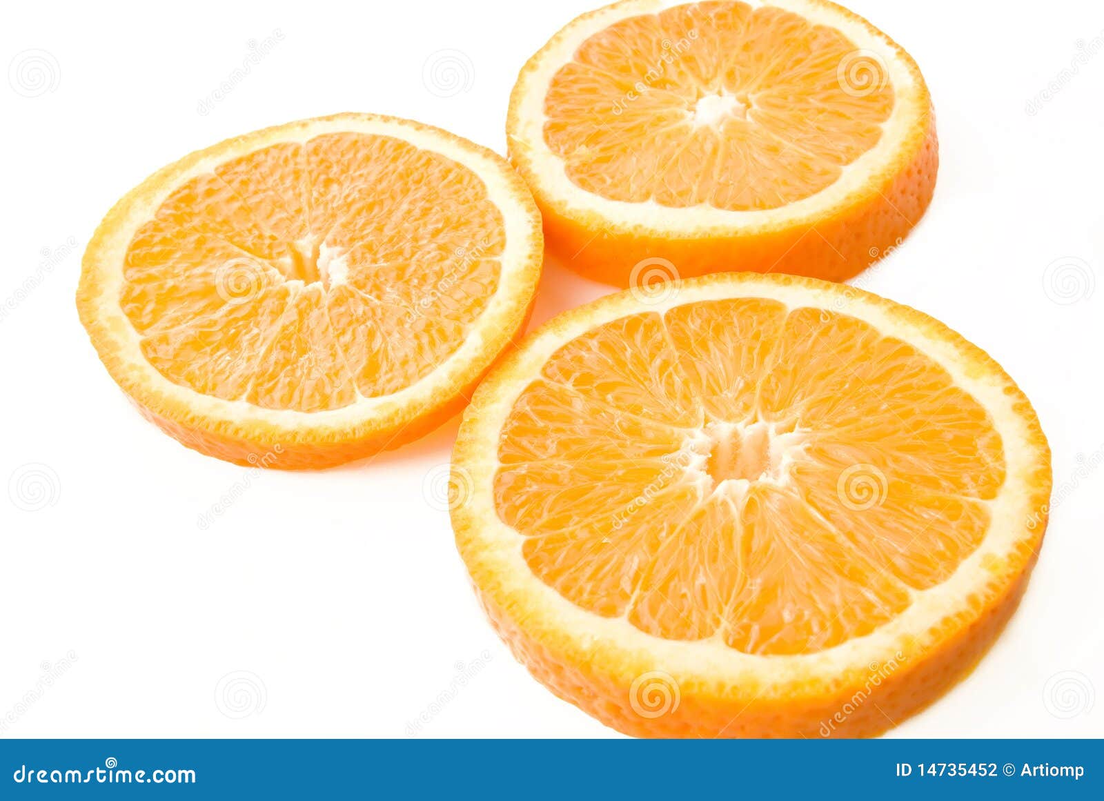 Juicy Orange section stock photo. Image of white, refreshment - 14735452