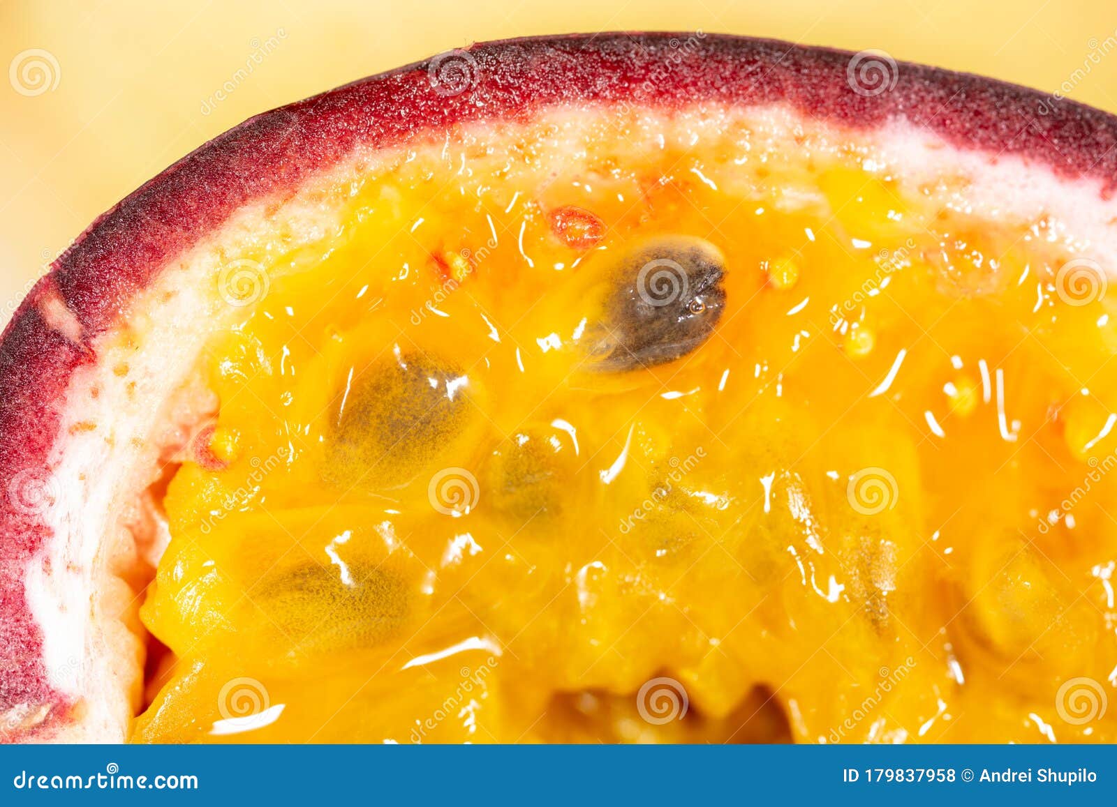 Juicy Passion Fruit Pulp As a Background Stock Photo - Image of peel ...
