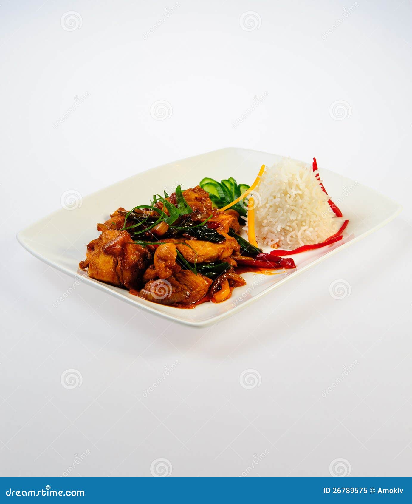 Juicy Roasted Chicken Fillet with Rice Stock Image - Image of meat ...