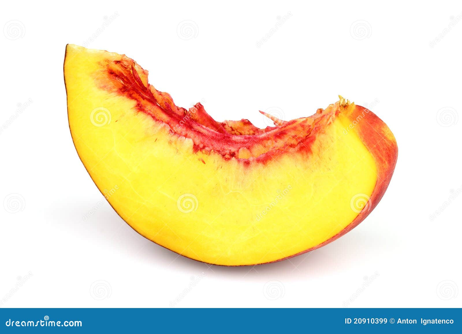 Juicy slice of nectarine stock image. Image of snack - 20910399