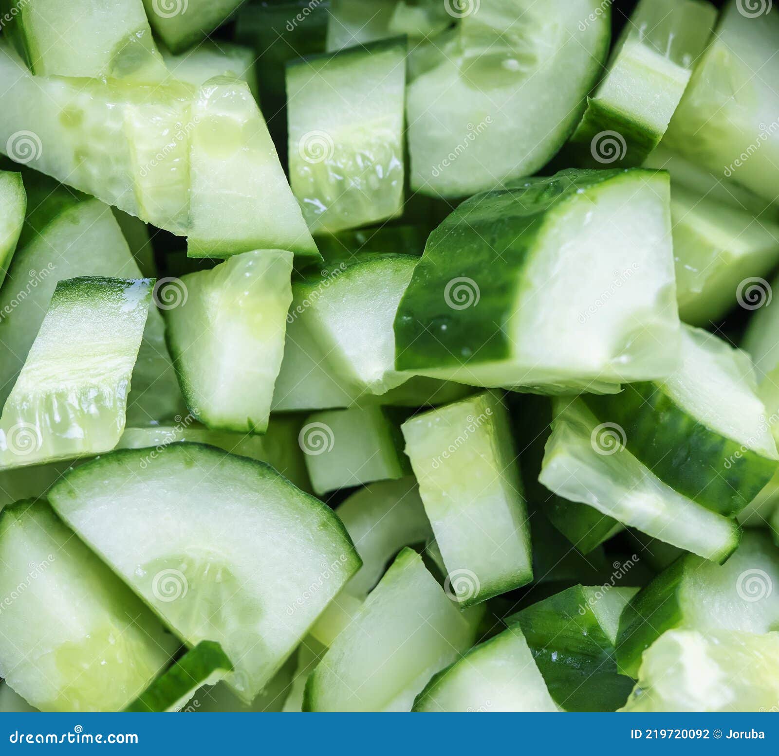 Juicy Sliced Pieces of Cucumber Stock Photo - Image of cucumbers ...