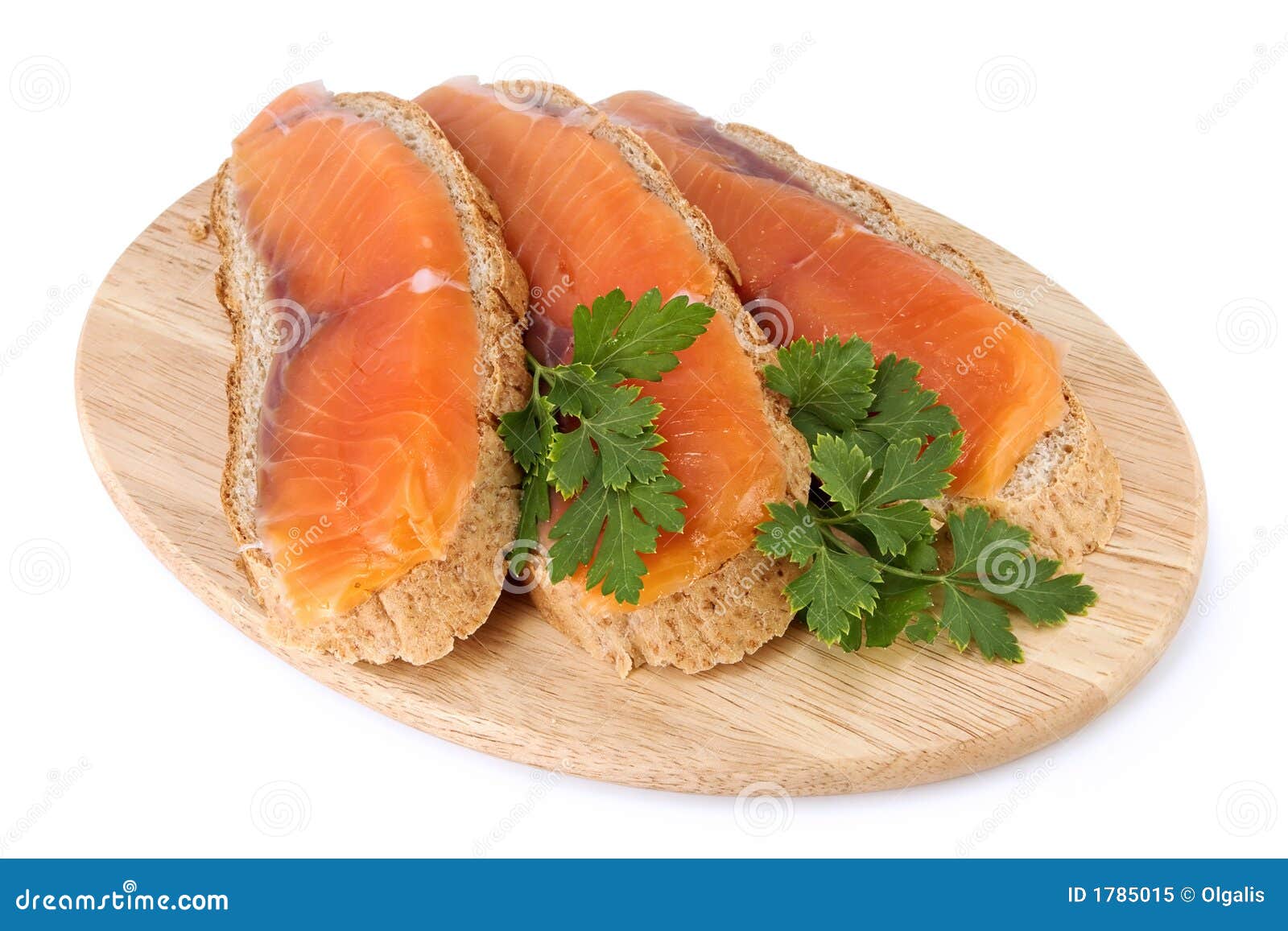 Juicy Snack from Slices Salmon Stock Image - Image of layers, party ...