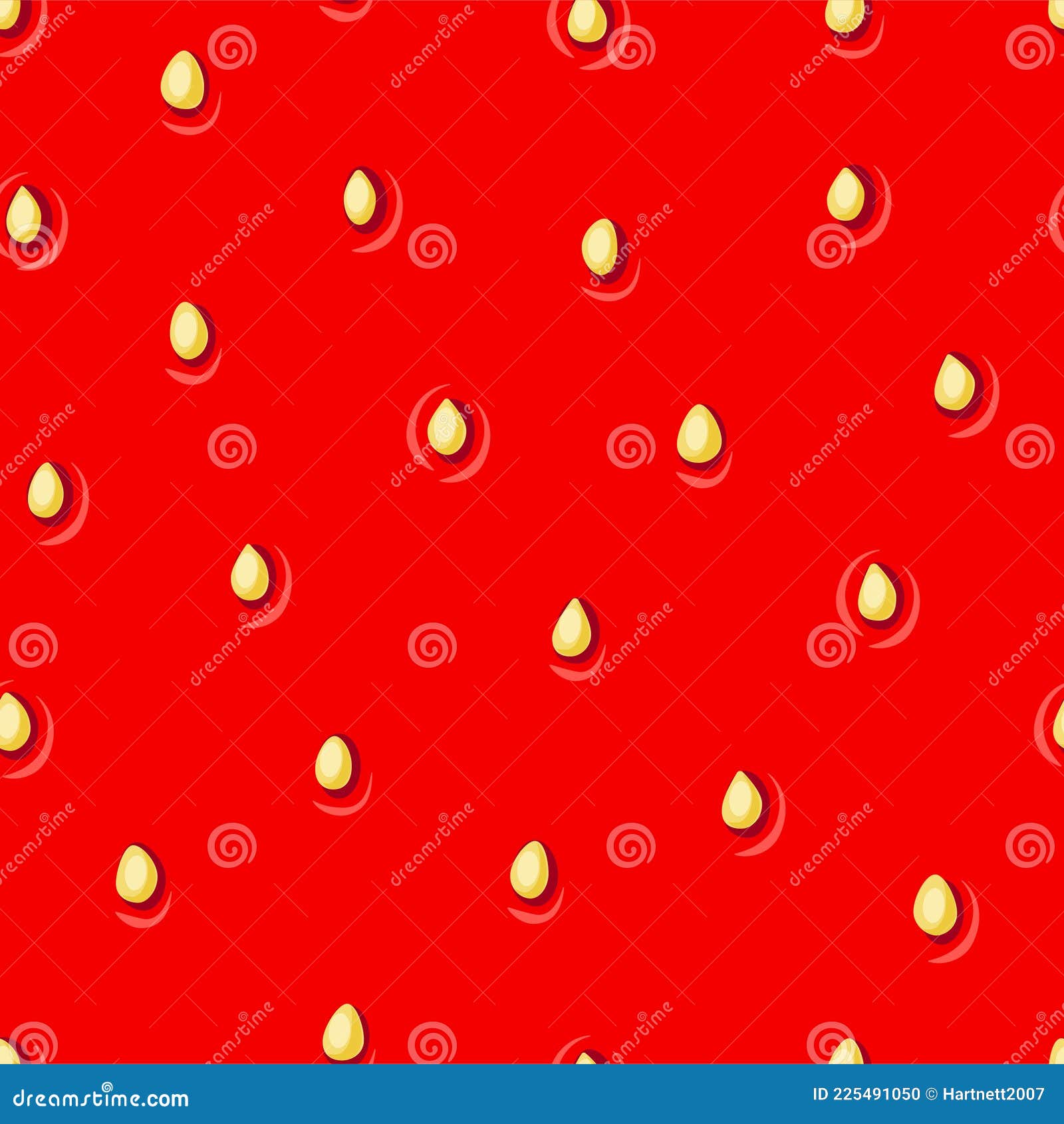 Juicy Strawberry Texture Seamless Background. Red Pattern with Seeds ...