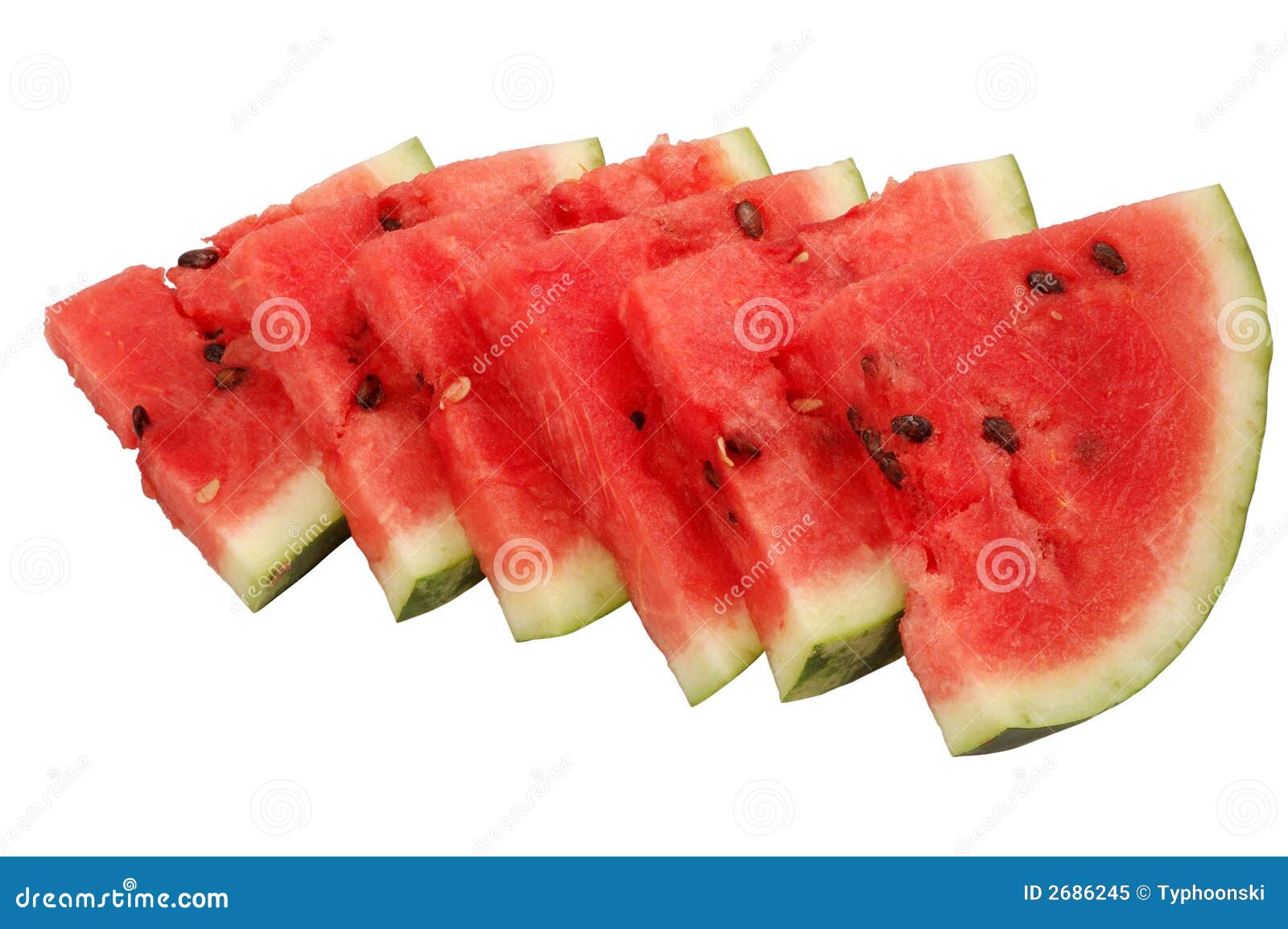 Juicy Watermelon Pieces Picture. Image: 2686245